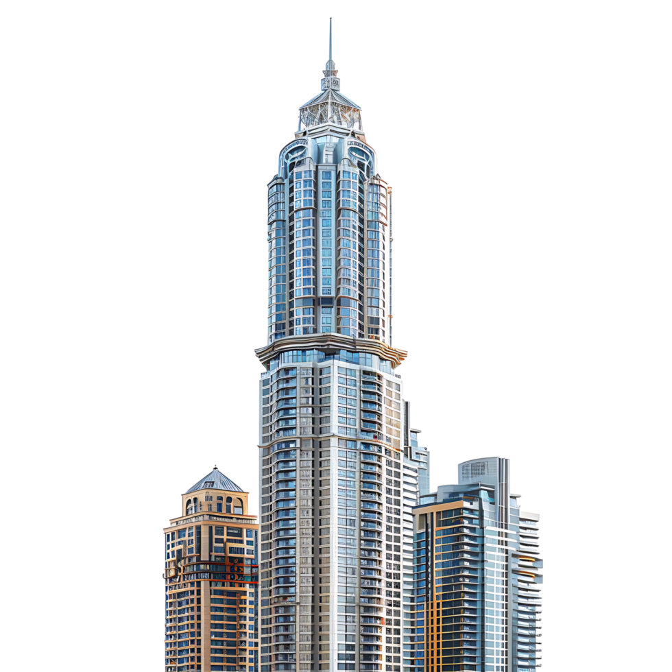 Tall city building on isolated transparent background 44276138 PNG