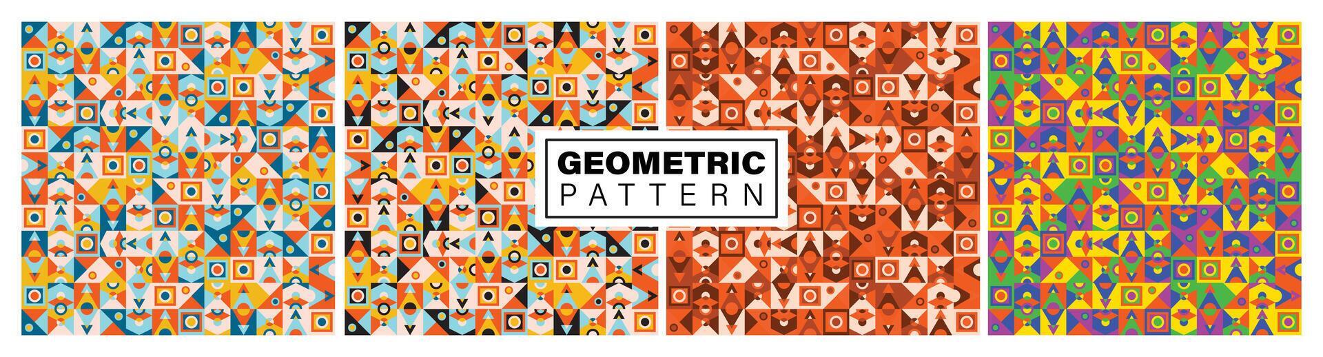 Modern pattern with geometric shapes, geometry graphics and abstract ...