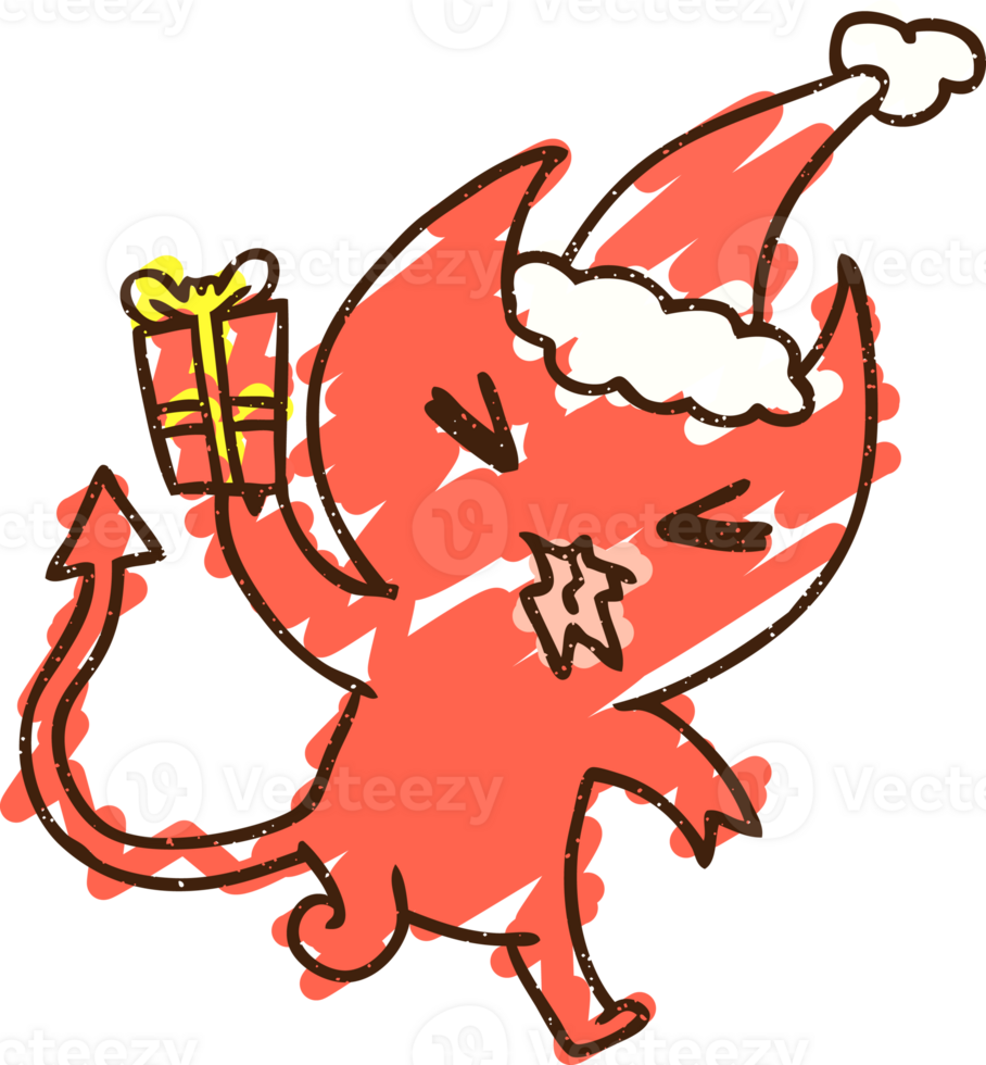 Festive Imp Chalk Drawing 44285358 Png