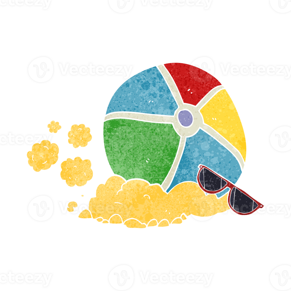 retro dibujos animados playa pelota 44292592 PNG retro dibujos animados playa pelota 44292592 PNG
