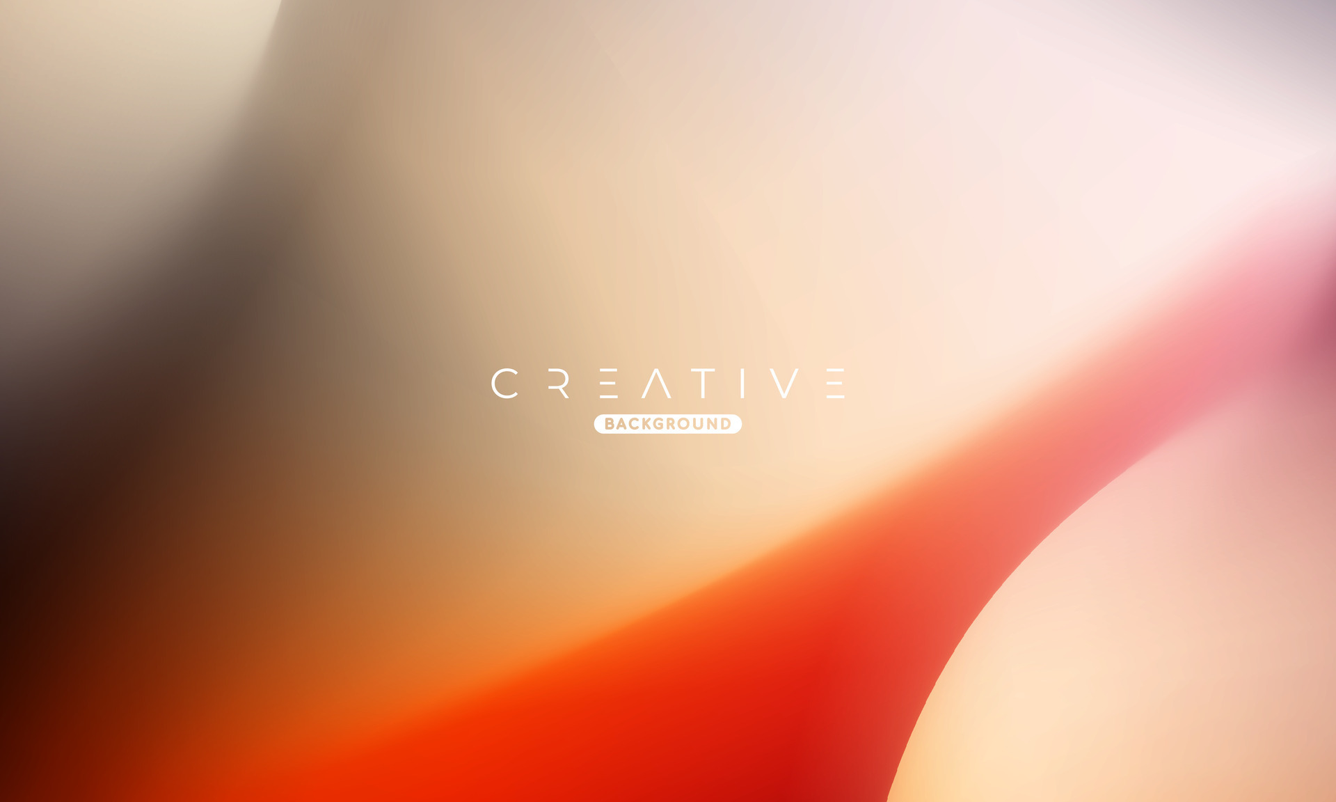 Abstract Dynamic Gradient Background. Orange and White Fluid Color ...
