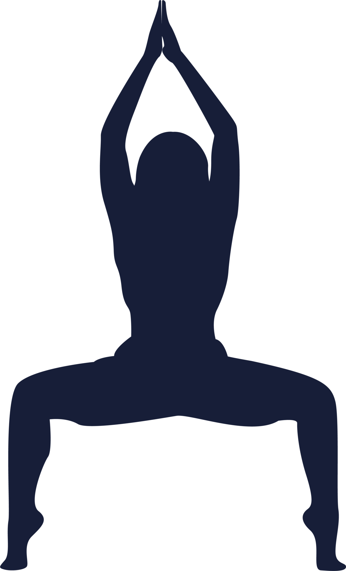 Yoga Pose Silhouette 44300875 Png