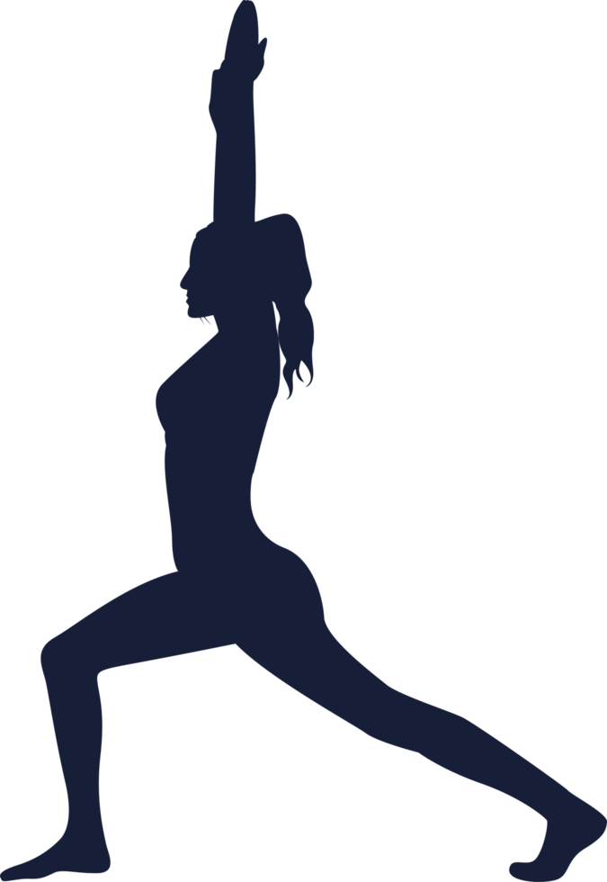 Yoga Pose Silhouette 44300880 Png