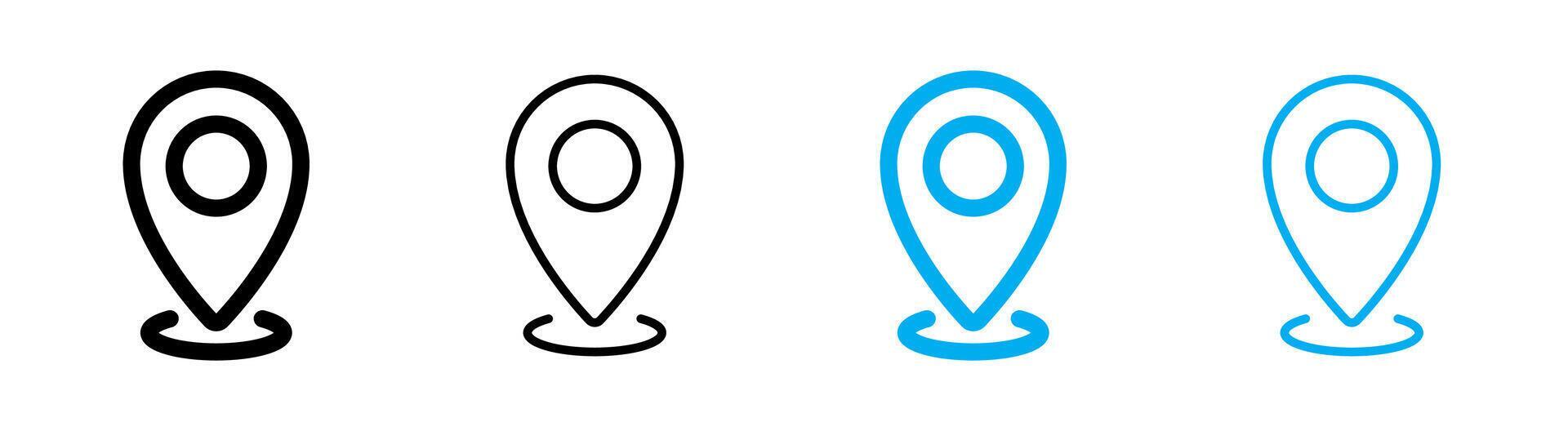 Location pointers. Location pointer icons. Map markers collection. Pin ...