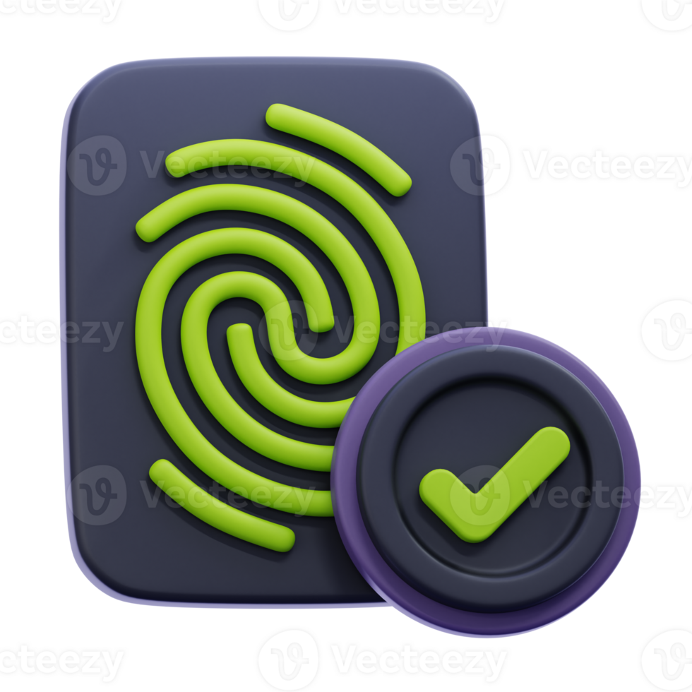 Biometric Authentication 3d Illustration 44318430 Png