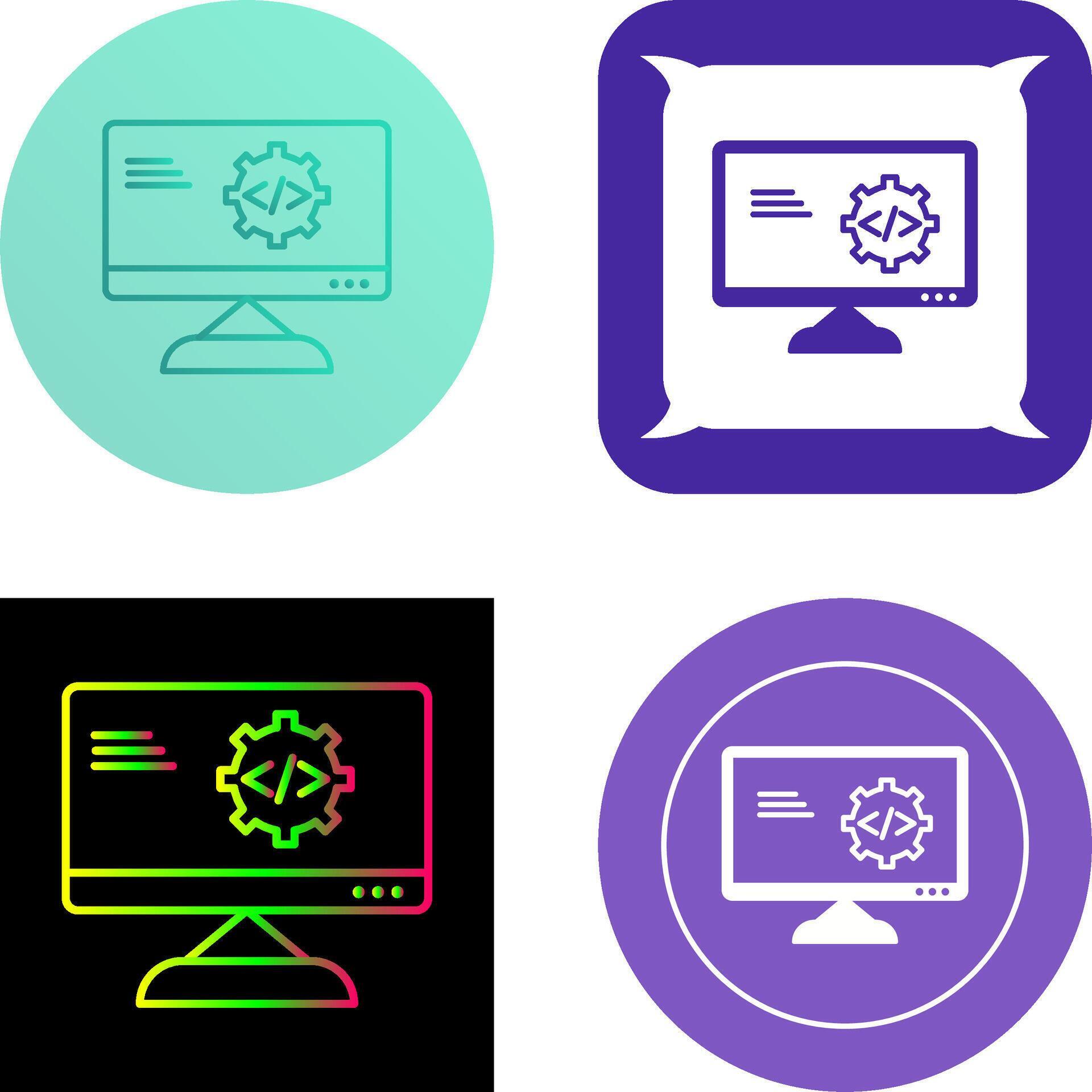 Unique Code Optimization Icon Design 44326659 Vector Art at Vecteezy