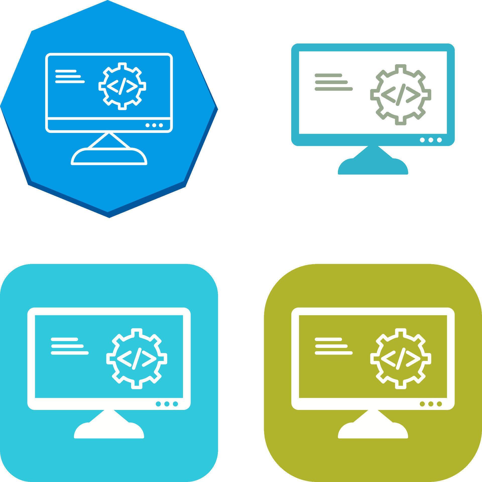 Unique Code Optimization Icon Design 44329407 Vector Art at Vecteezy
