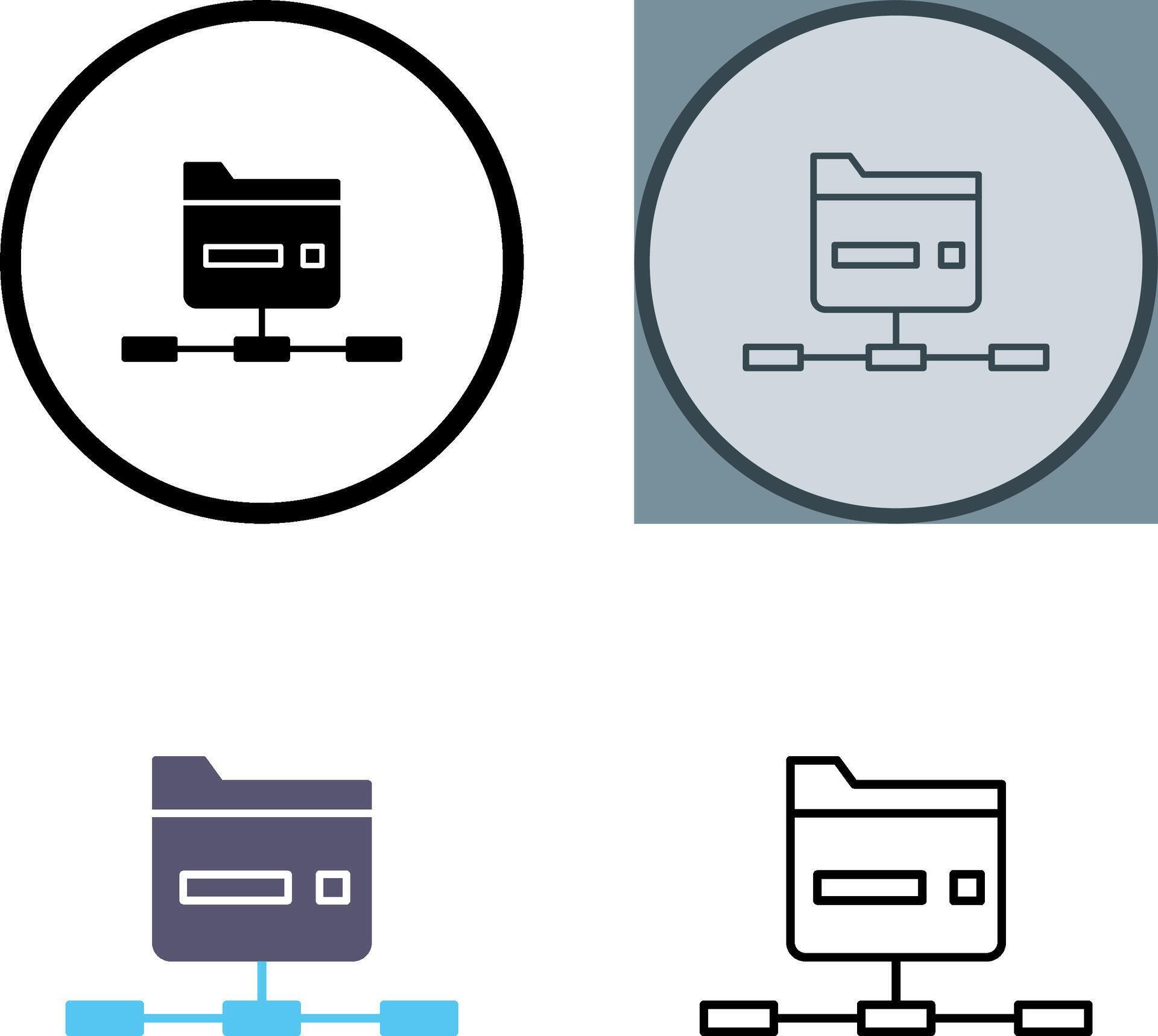 Network Folder Icon 44330845 Vector Art at Vecteezy