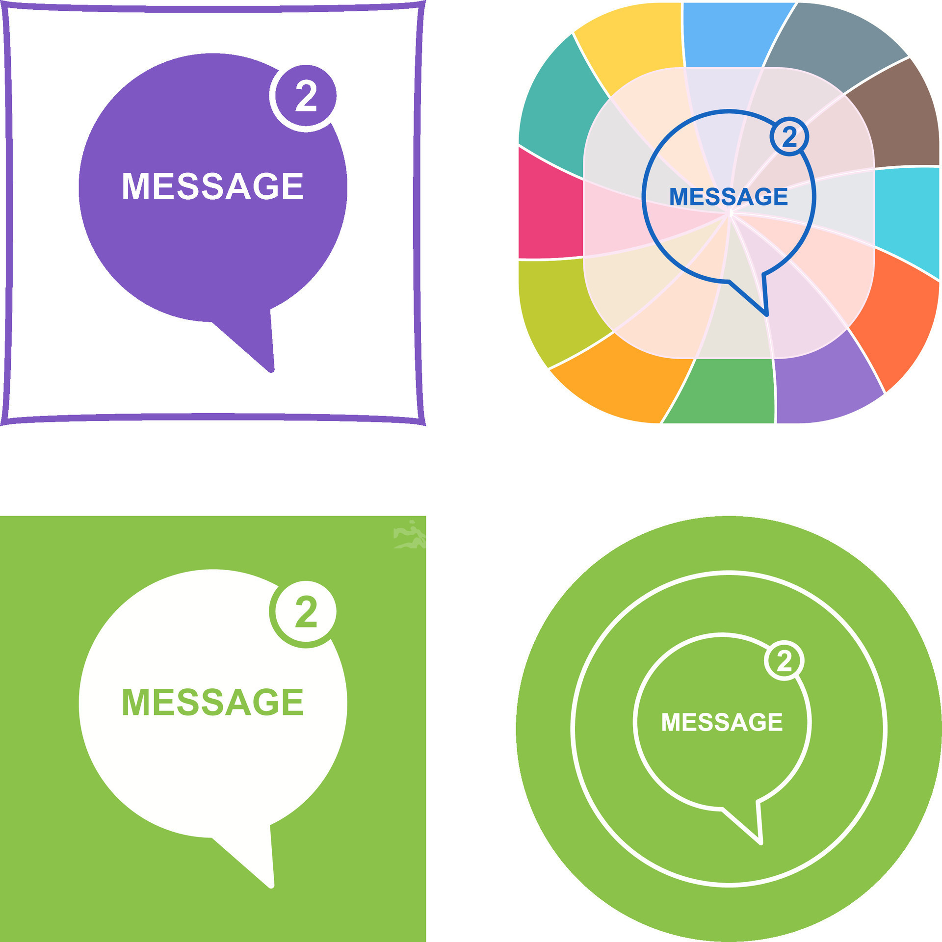 Message Bubbles Icon 44331330 Vector Art at Vecteezy