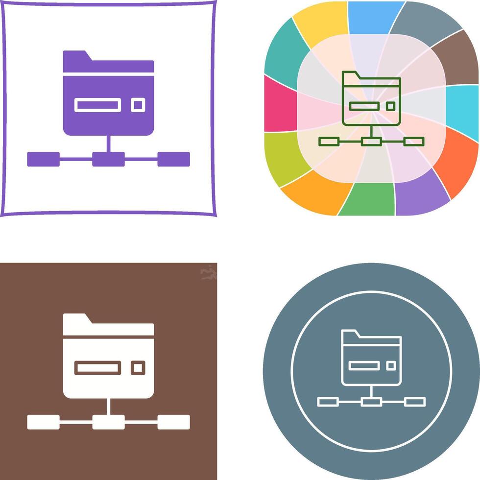 Network Folder Icon 44331485 Vector Art at Vecteezy