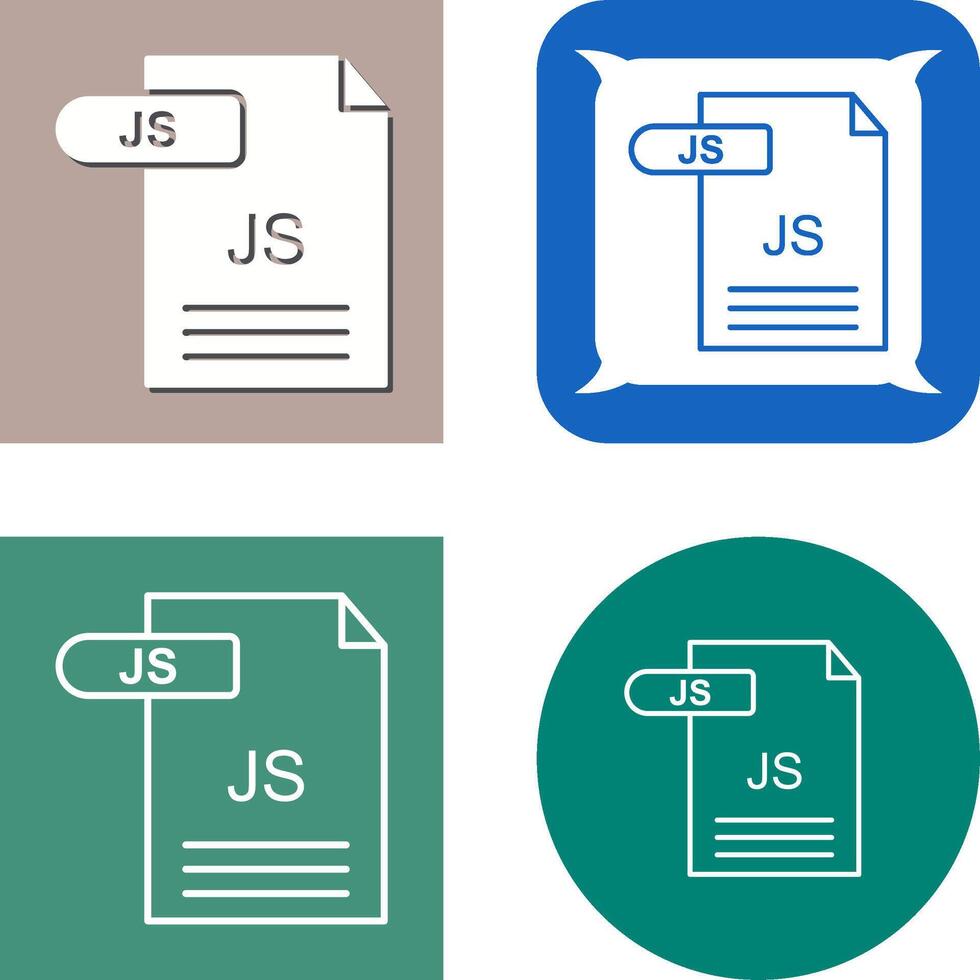 js icono diseño 44331939 Vector en Vecteezy