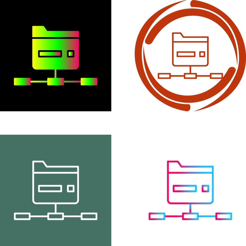 Network Folder Icon Design 44332417 Vector Art at Vecteezy