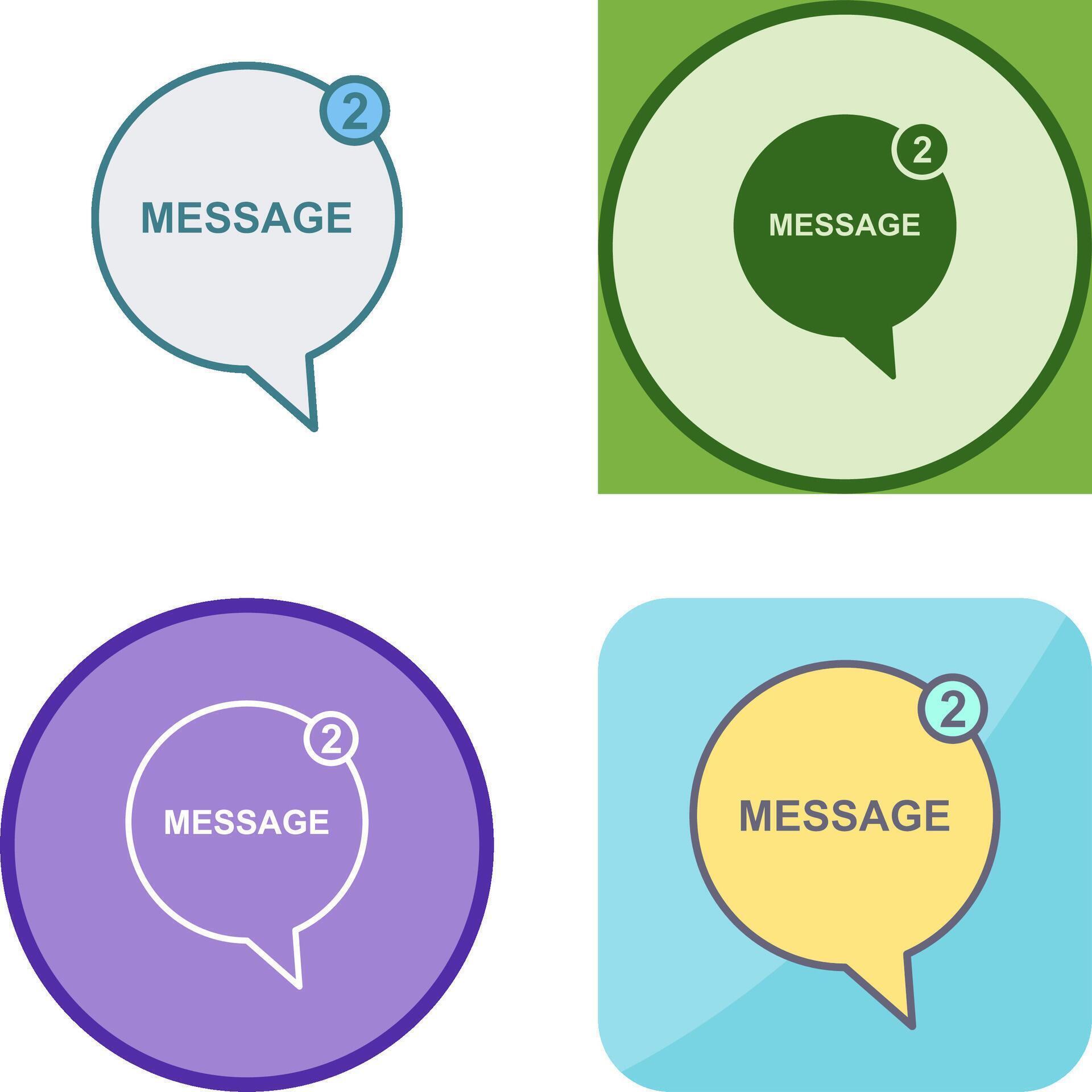Message Bubbles Icon Design 44333666 Vector Art at Vecteezy