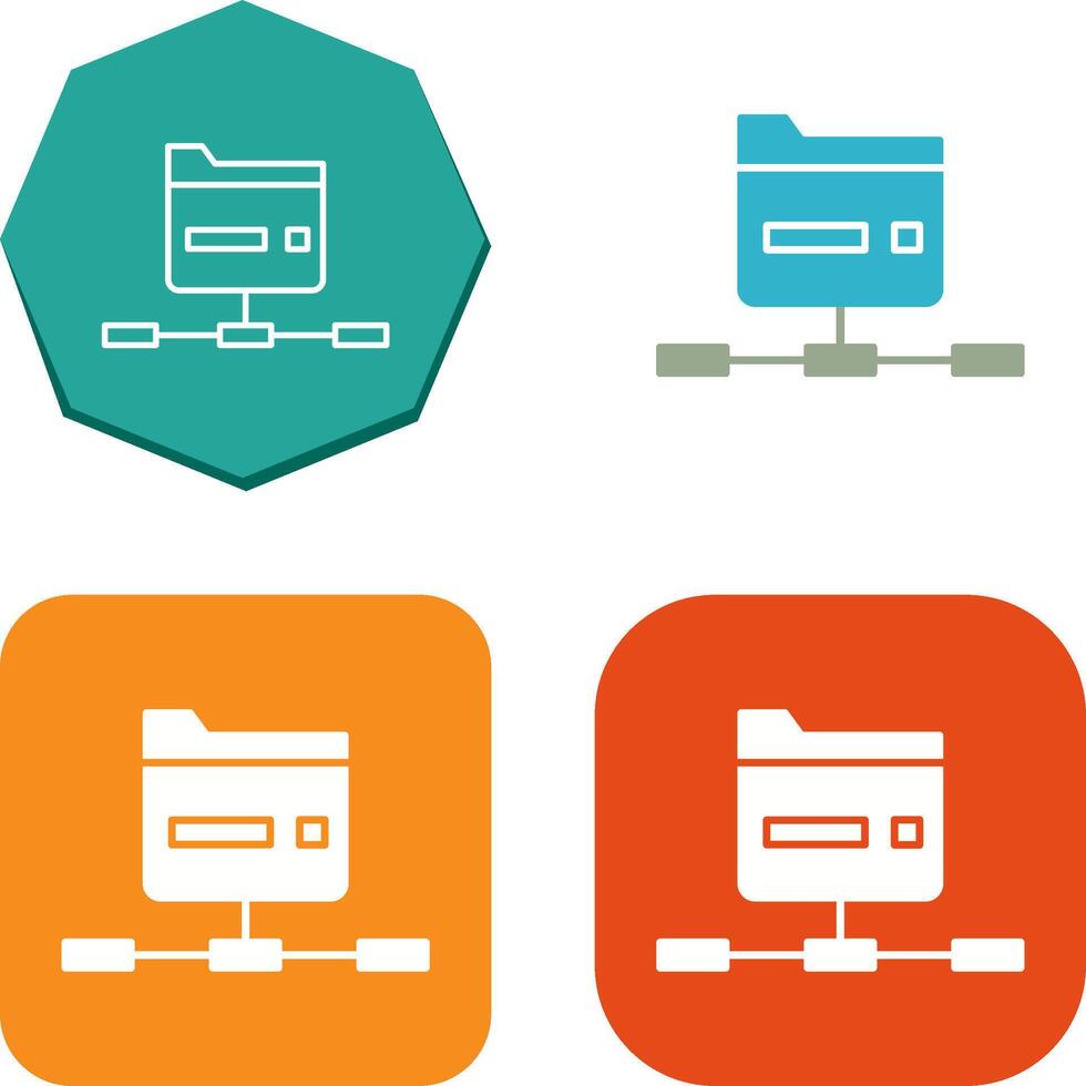 Network Folder Icon Design 44337866 Vector Art at Vecteezy