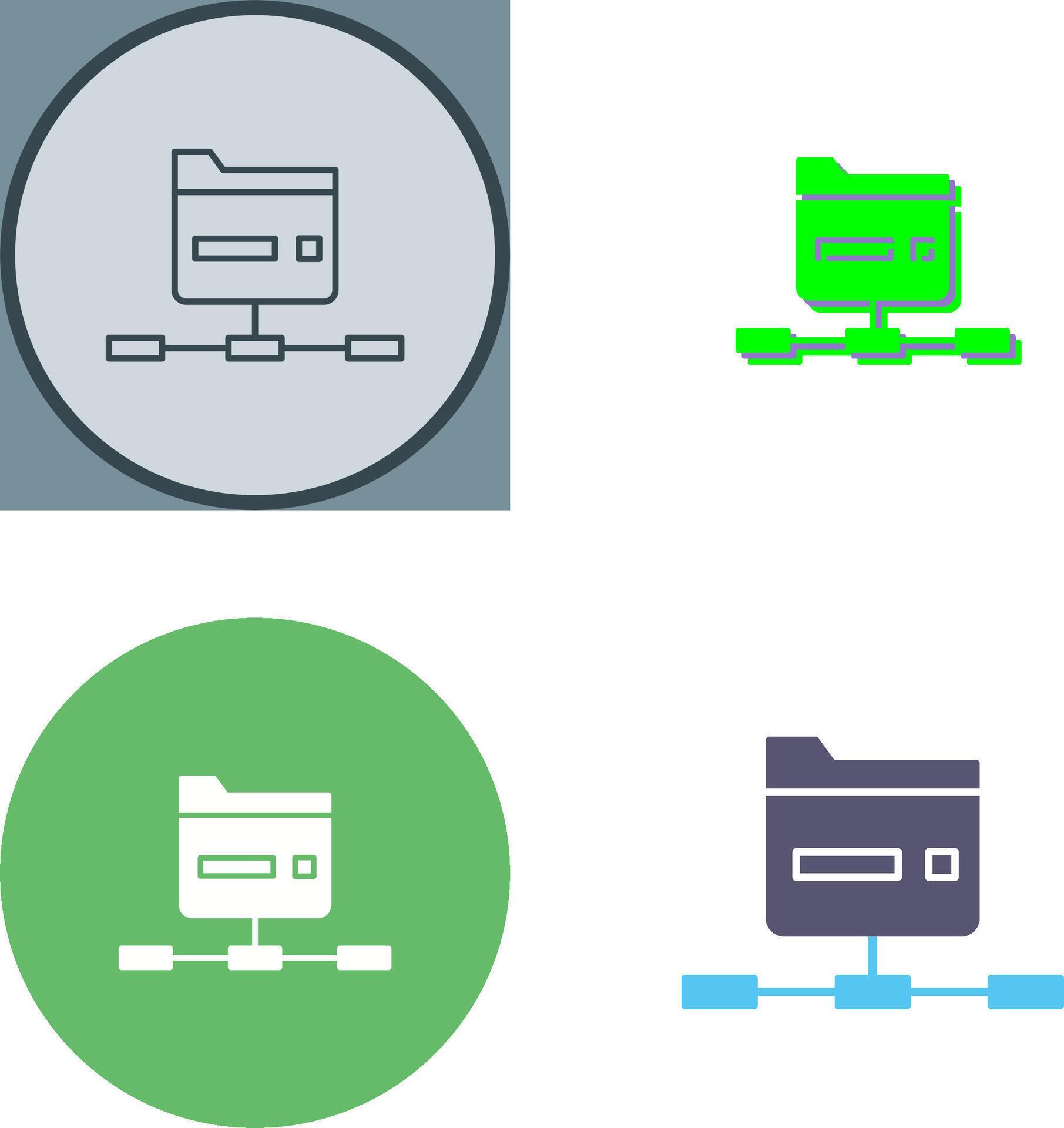 Network Folder Icon Design 44338562 Vector Art at Vecteezy