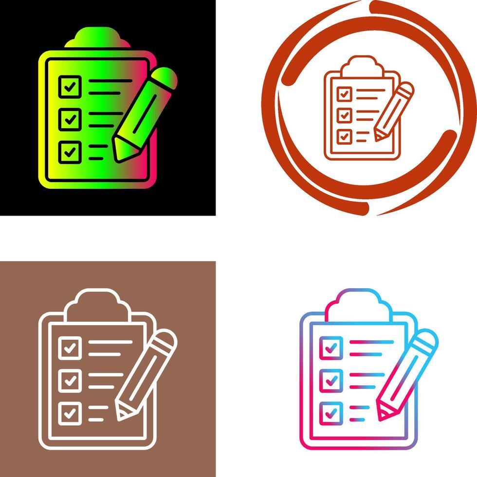 Checklist Icon Design 44339649 Vector Art at Vecteezy