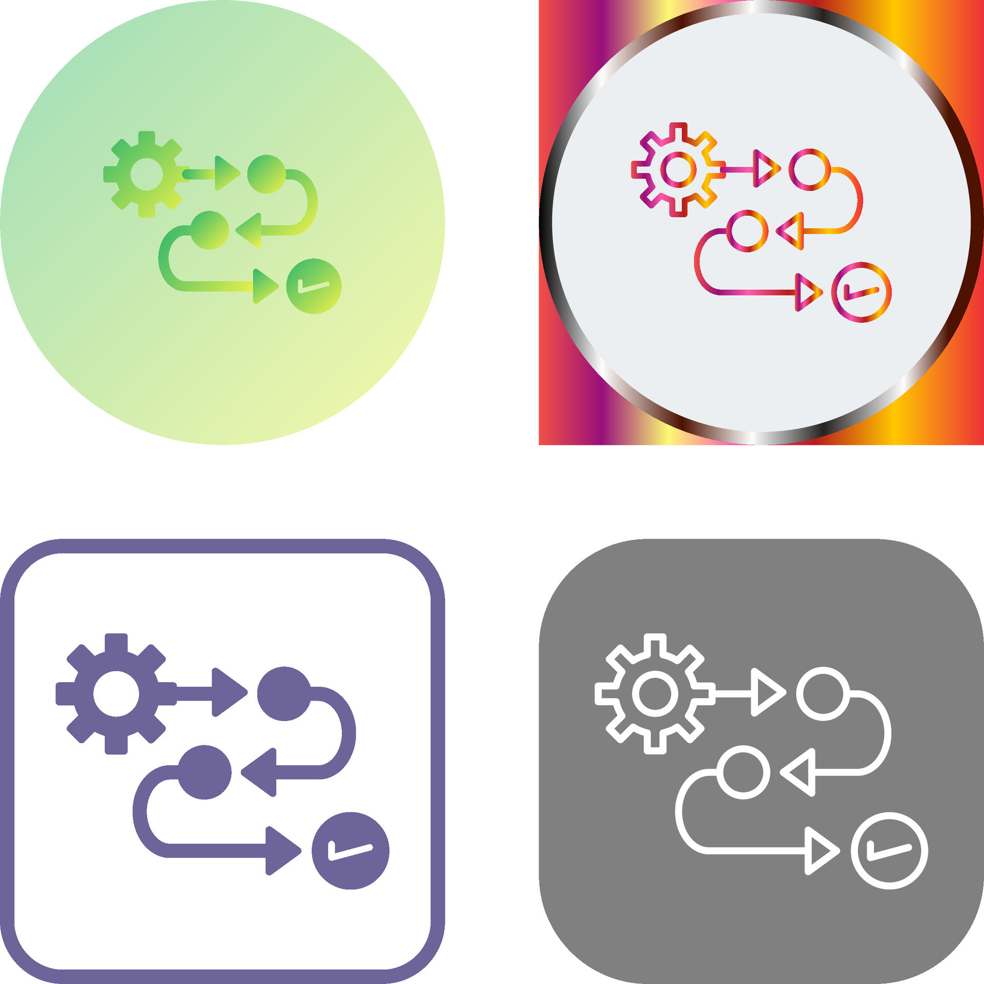 Process Icon Design 44340059 Vector Art at Vecteezy