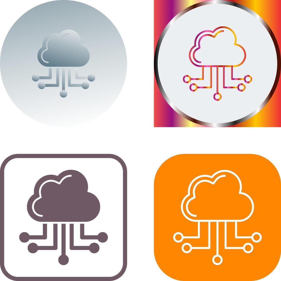 Cloud Computing Icon Design 44340063 Vector Art at Vecteezy