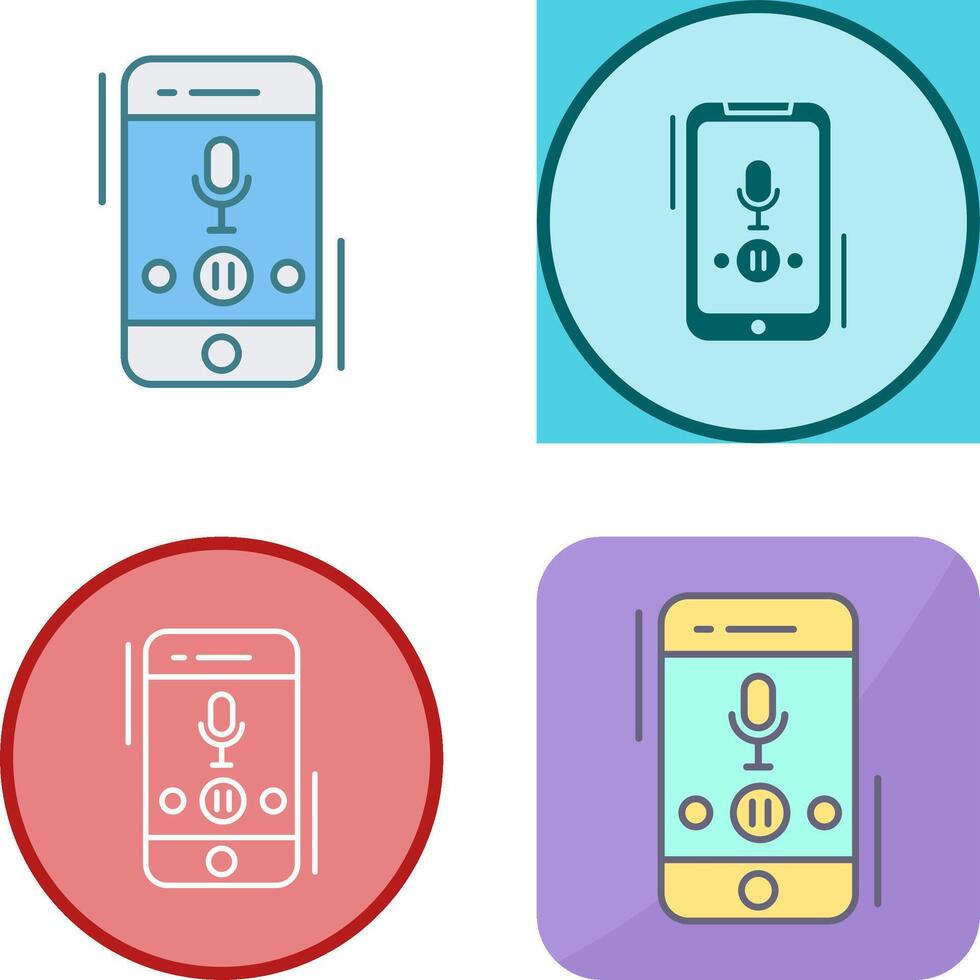 Voice Record Icon Design 44341885 Vector Art at Vecteezy