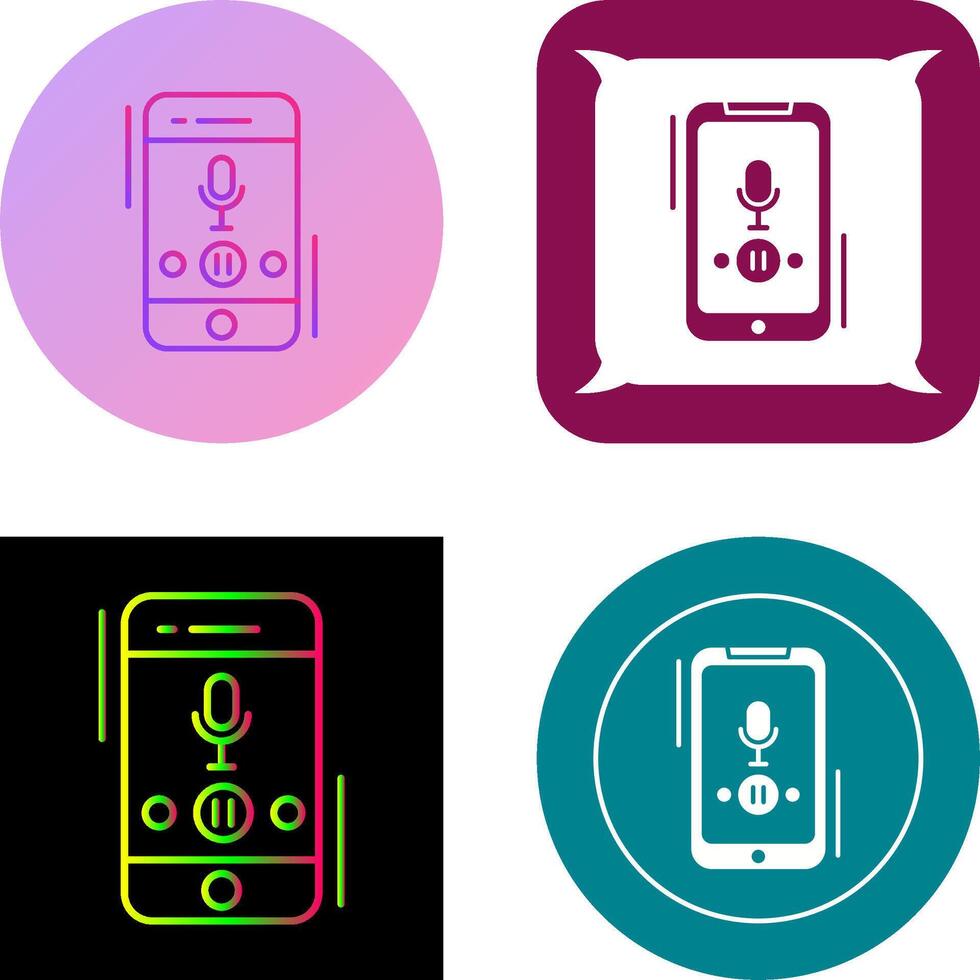 Voice Record Icon Design 44342712 Vector Art at Vecteezy