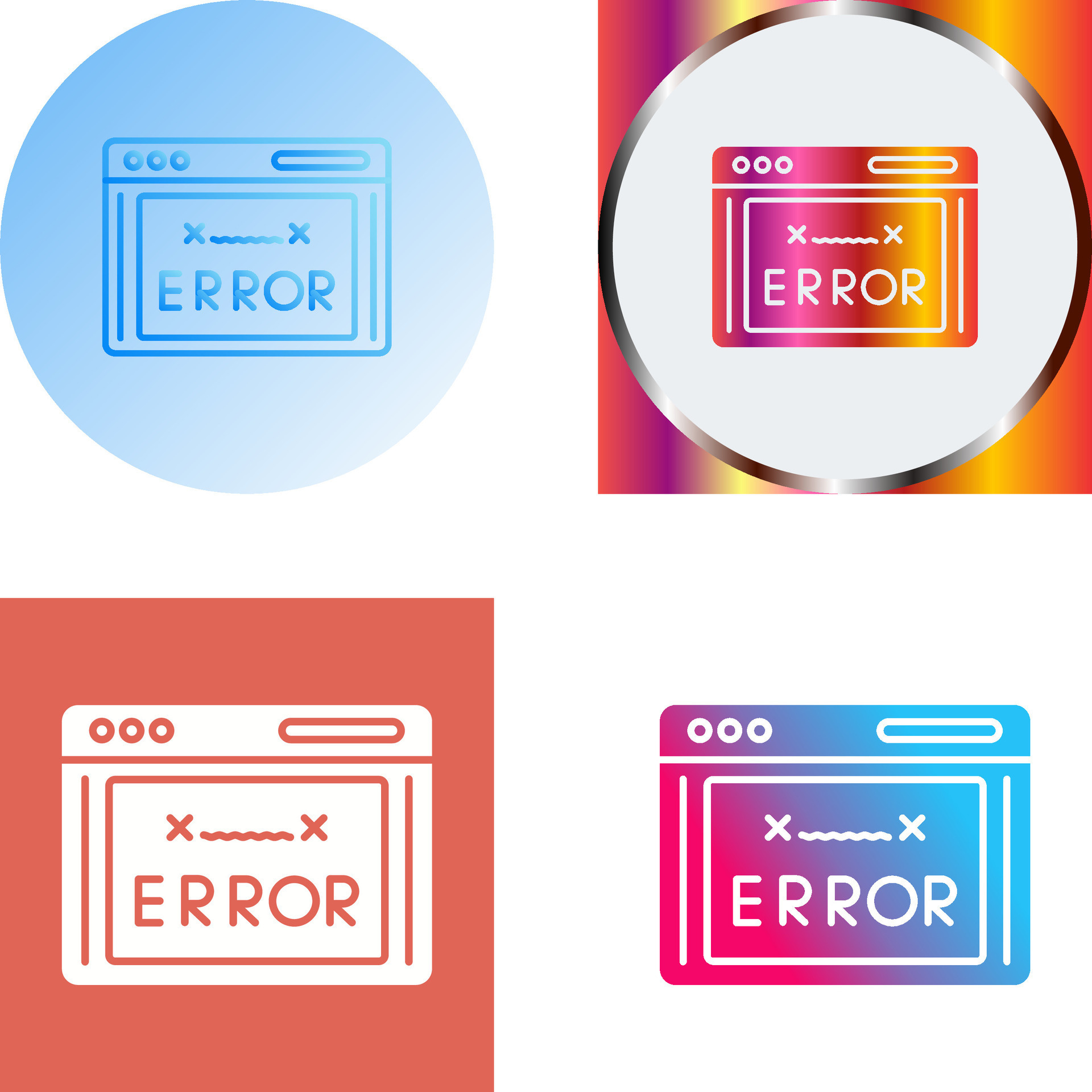 error código icono diseño 44343491 Vector en Vecteezy