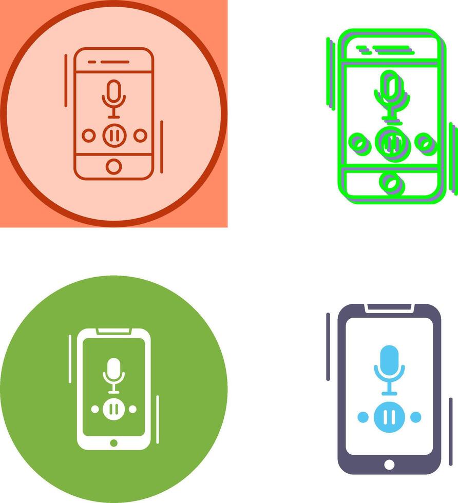 Voice Record Icon Design 44345342 Vector Art at Vecteezy