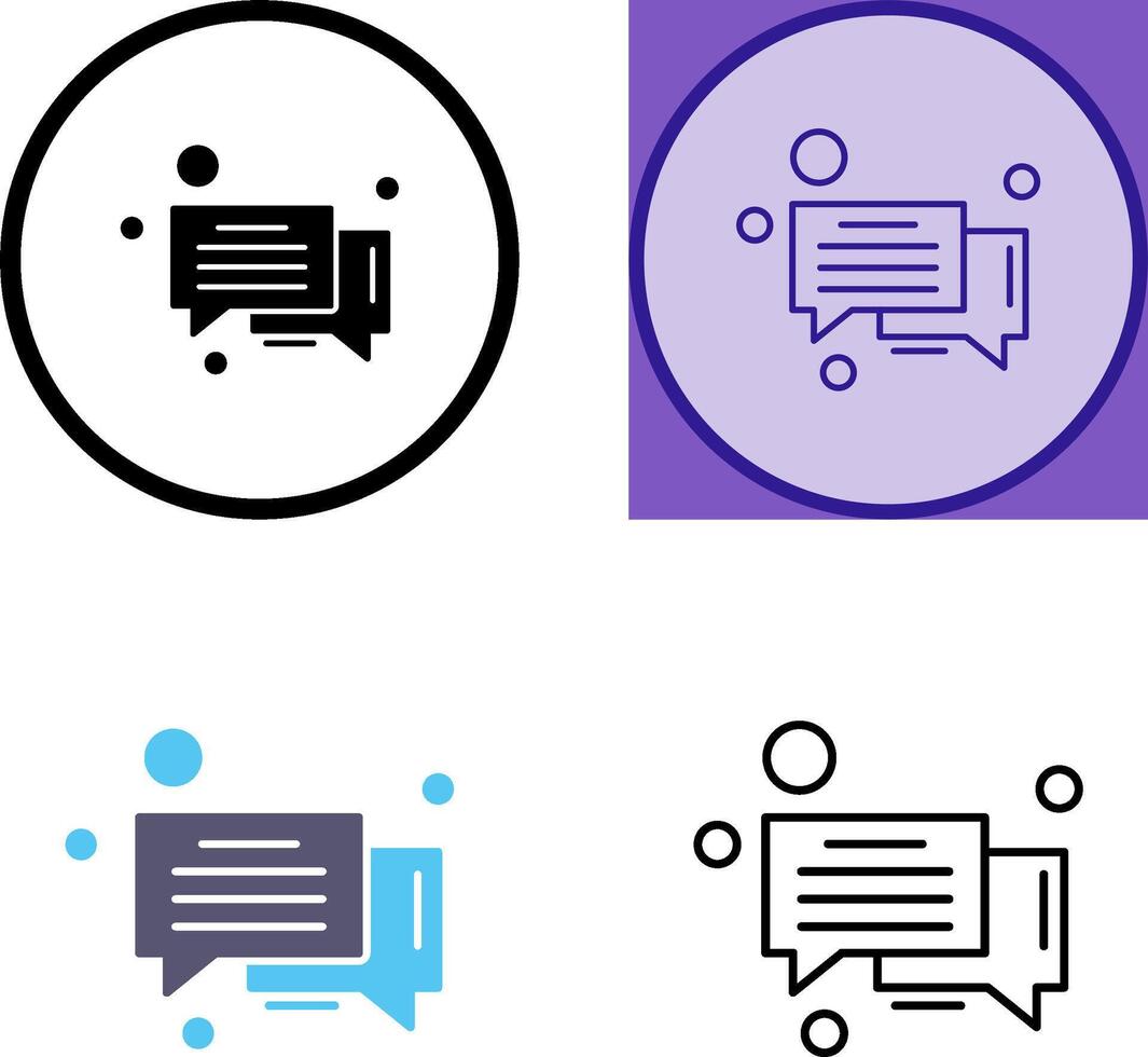 Message Bubble Icon Design 44346434 Vector Art at Vecteezy