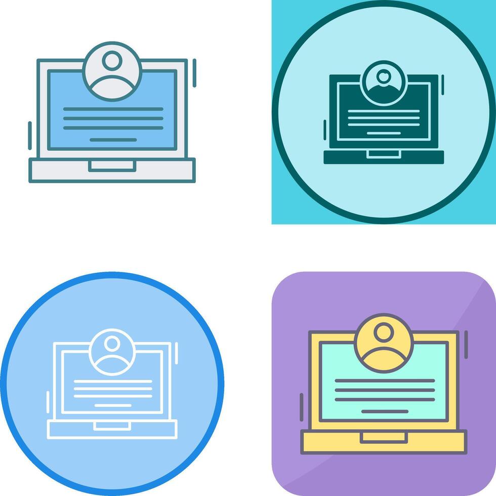 CV icono diseño 44350966 Vector en Vecteezy