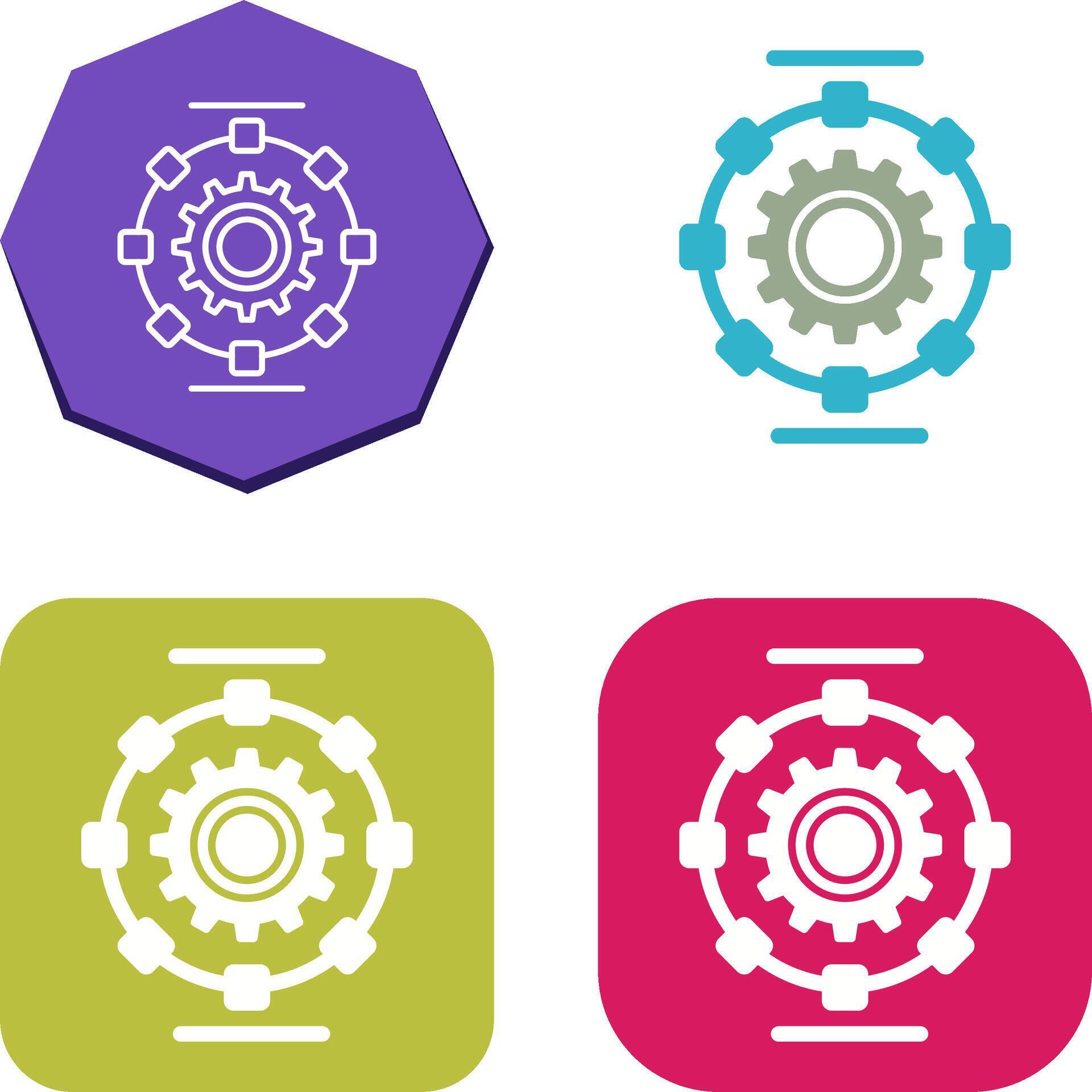 Automated Process Icon Design 44353180 Vector Art at Vecteezy