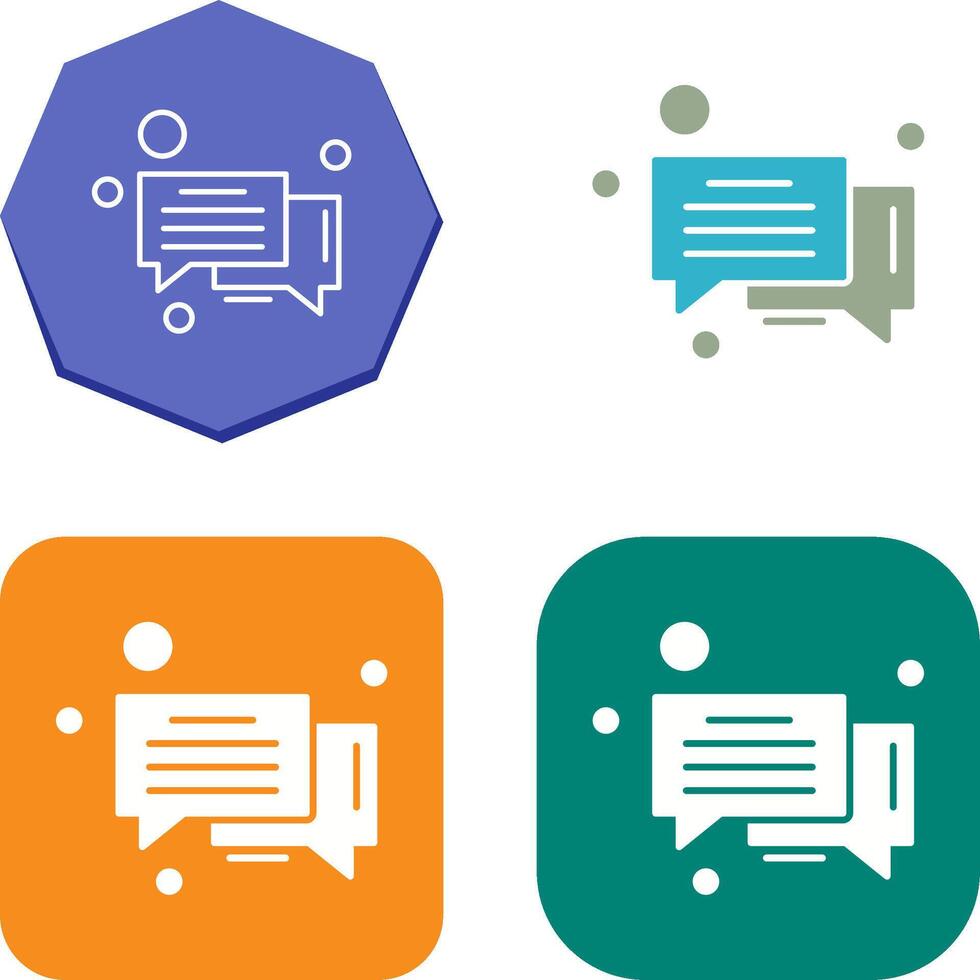 Message Bubble Icon Design 44353473 Vector Art at Vecteezy