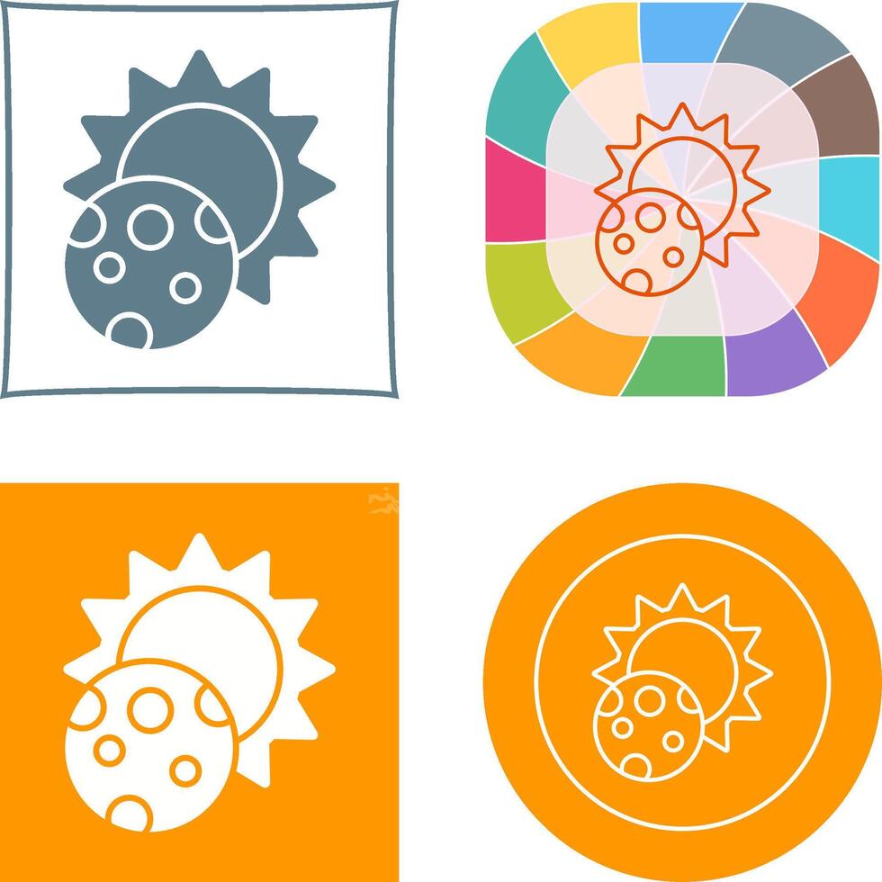 eclipse icono diseño 44355589 Vector en Vecteezy