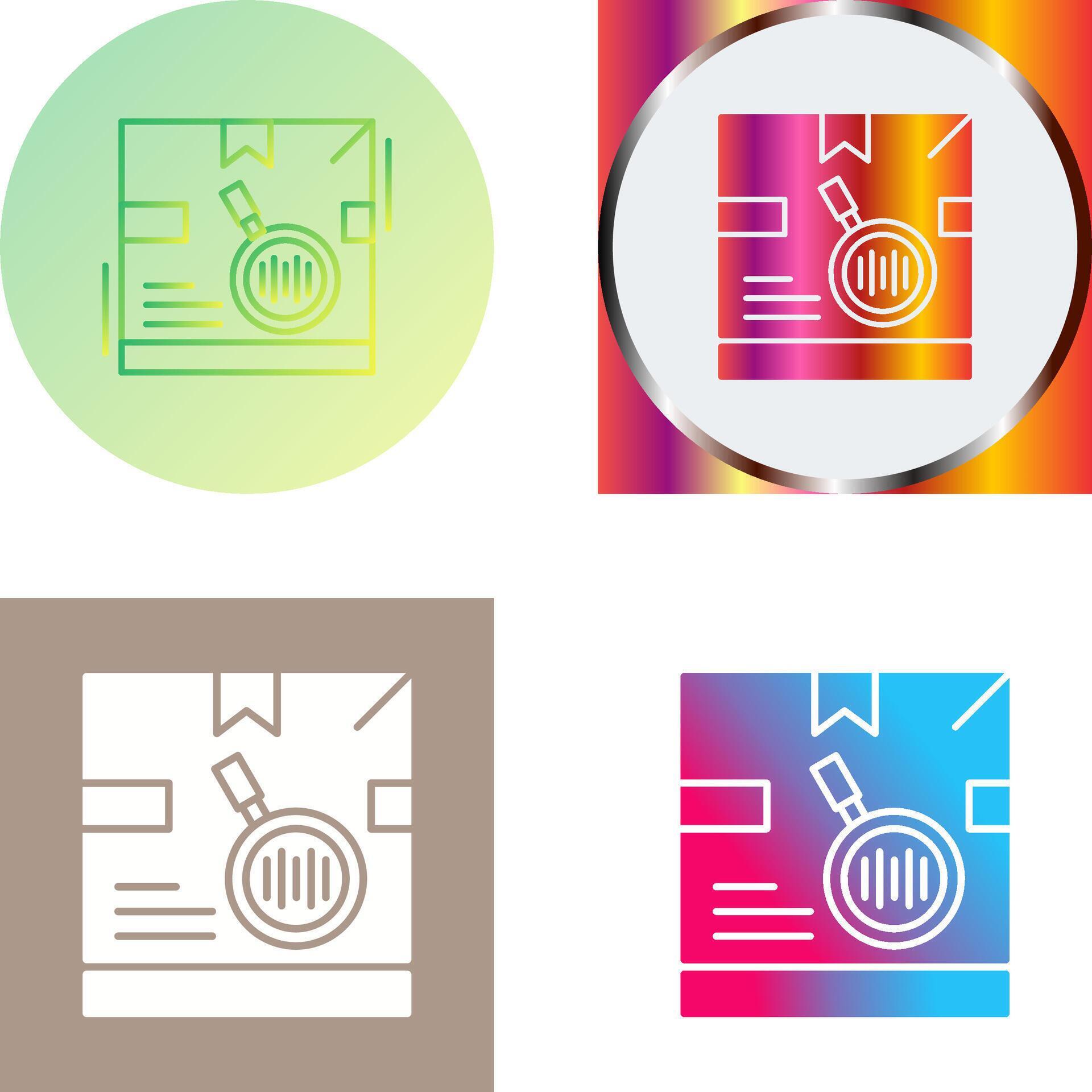 Tracking Code Icon Design 44358783 Vector Art at Vecteezy