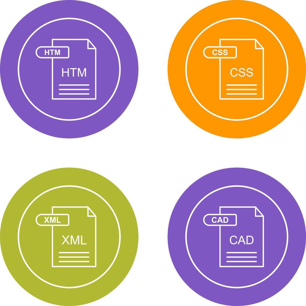 HTM and CSS Icon 44370389 Vector Art at Vecteezy