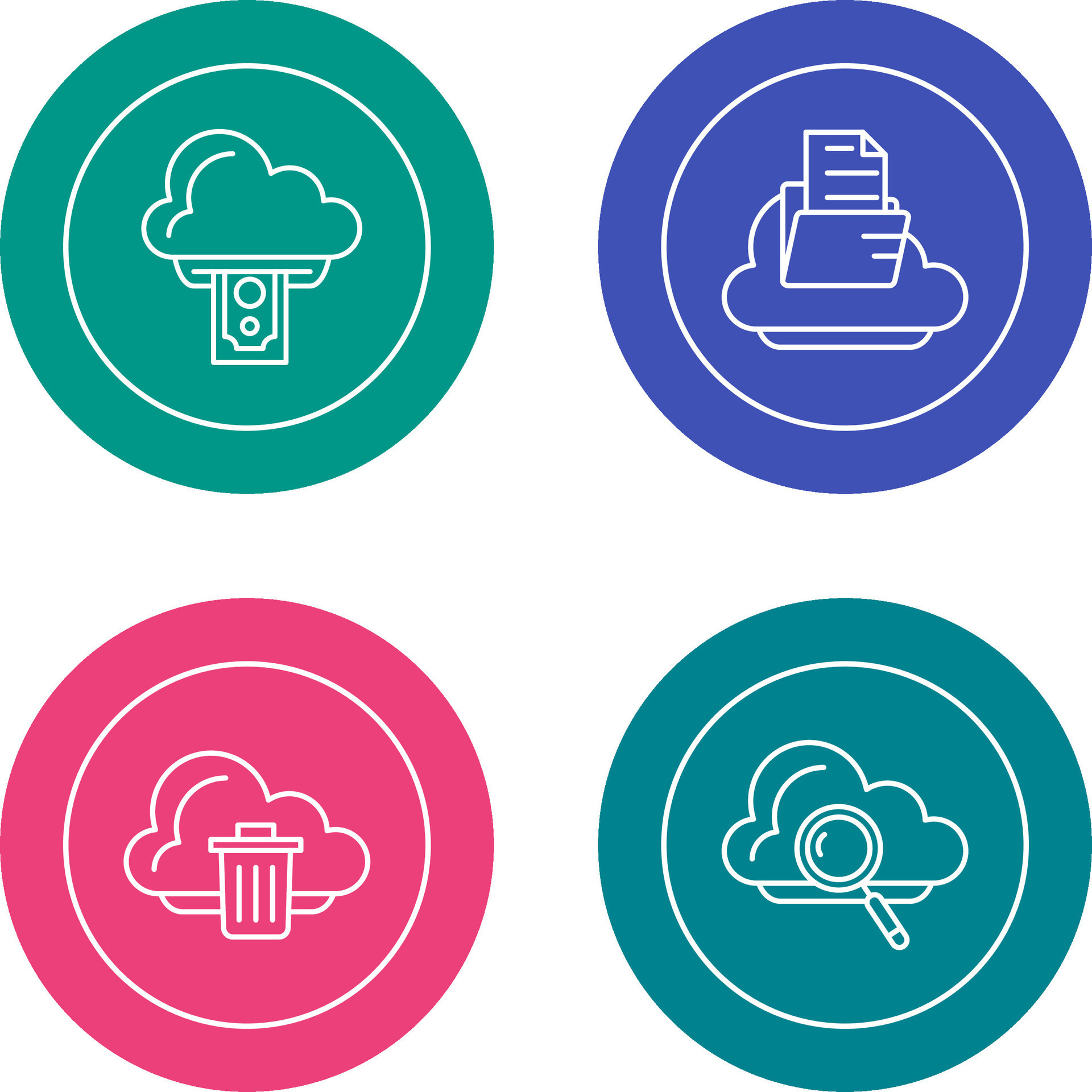 Cloud Computing and Cloud Icon 44370596 Vector Art at Vecteezy