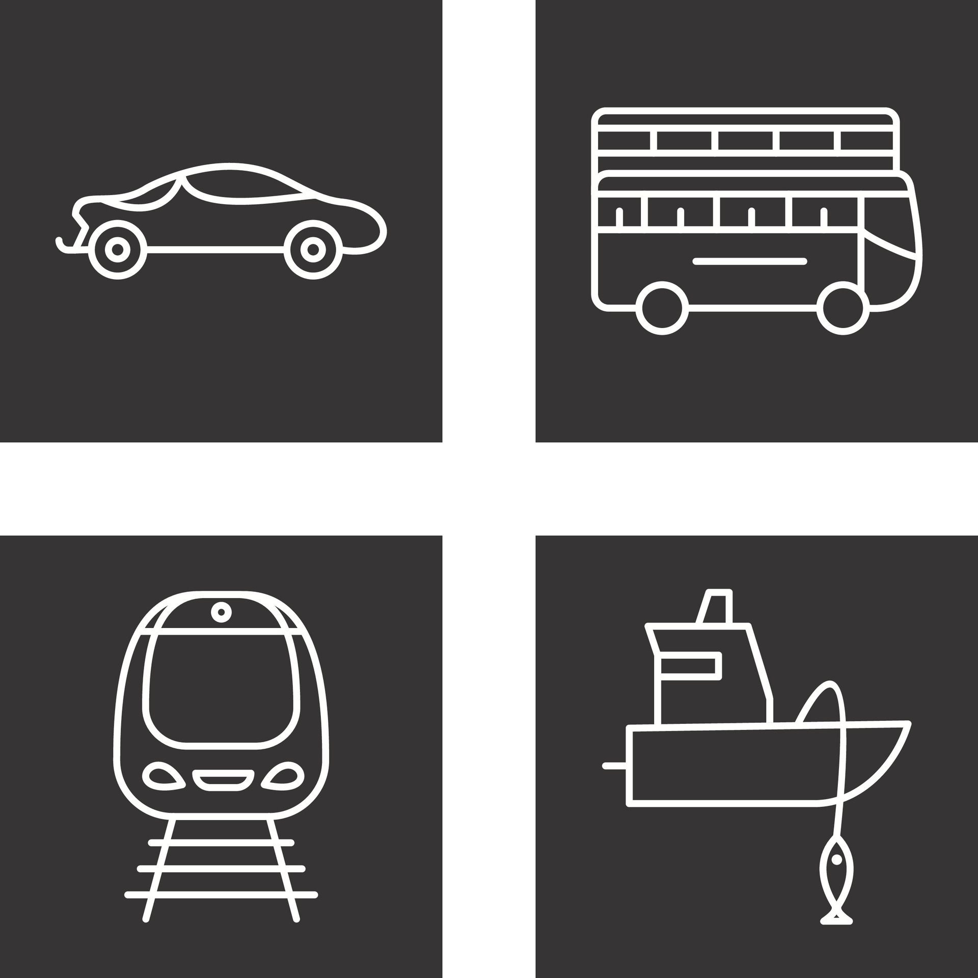 Sports Car and Double Icon 44371523 Vector Art at Vecteezy