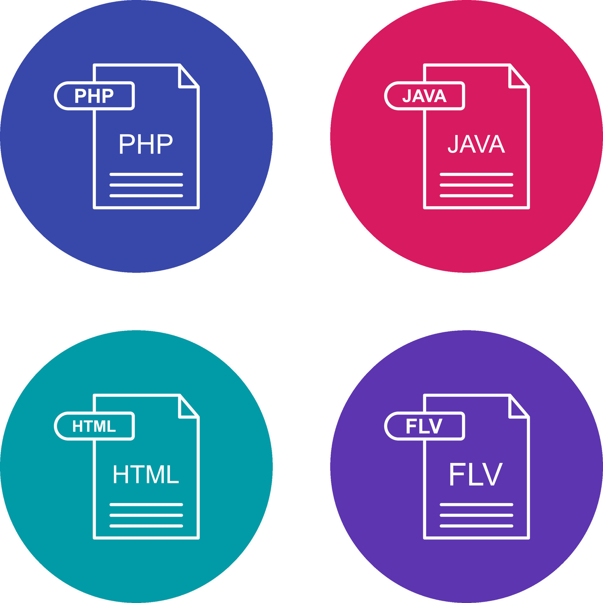 PHP and Java Icon 44372446 Vector Art at Vecteezy