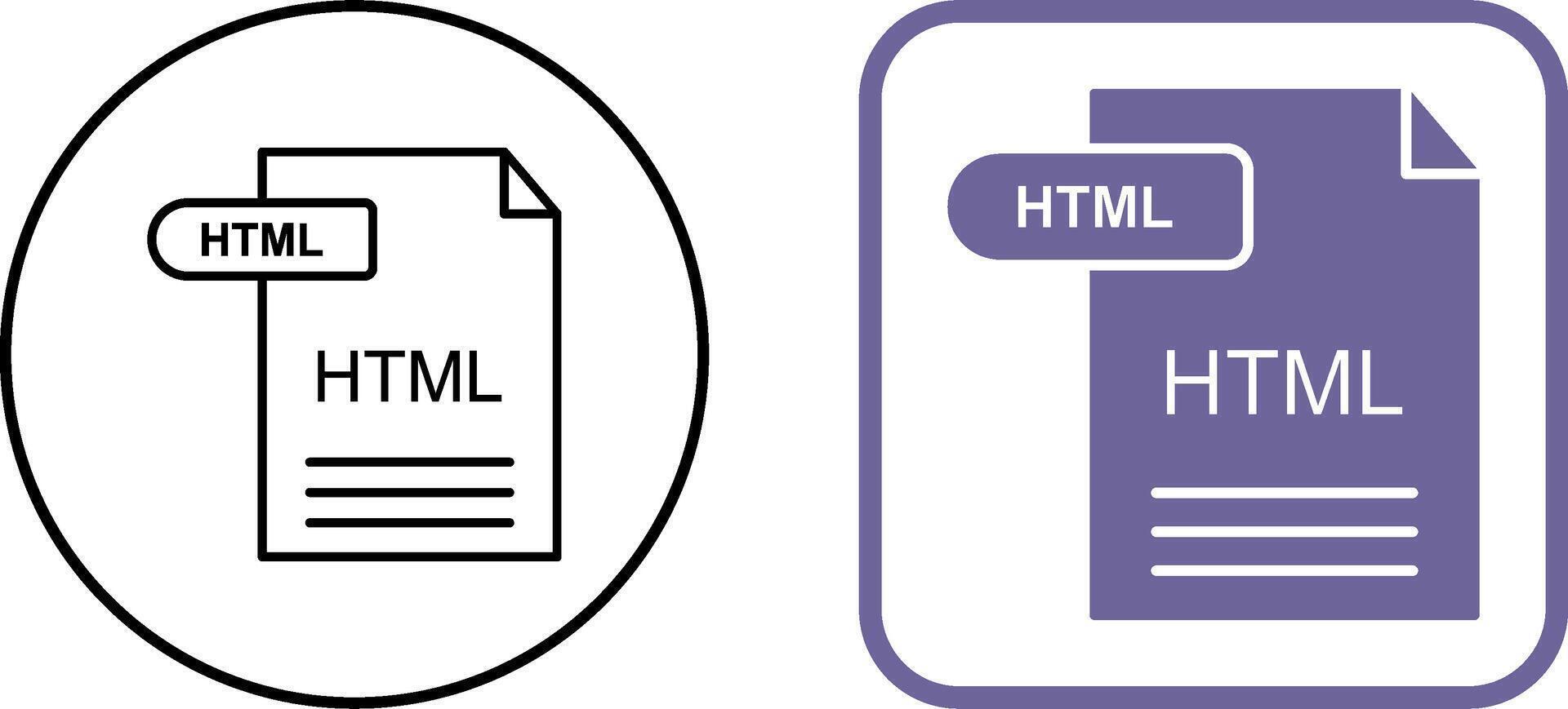 HTML Icon Design 44401806 Vector Art at Vecteezy