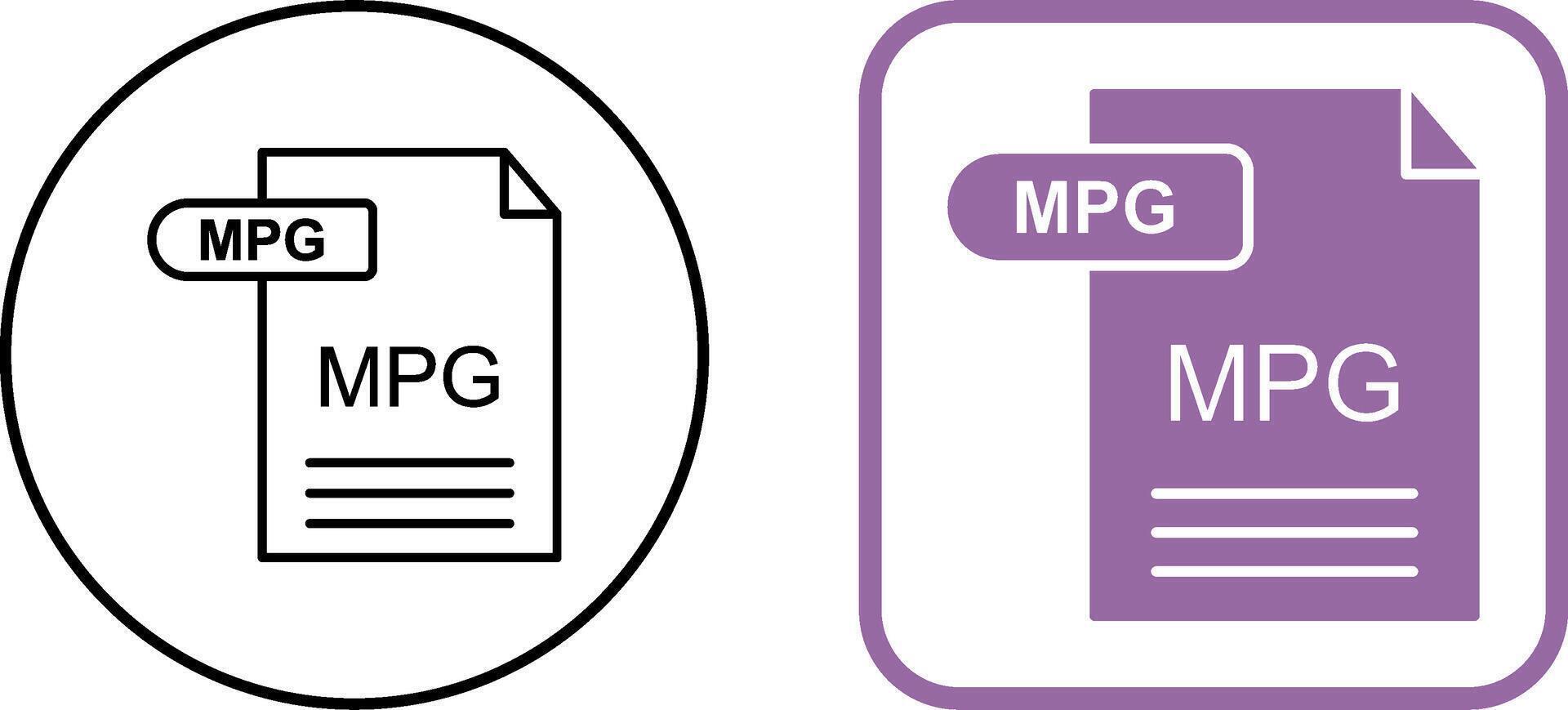MPG Icon Design 44401831 Vector Art at Vecteezy