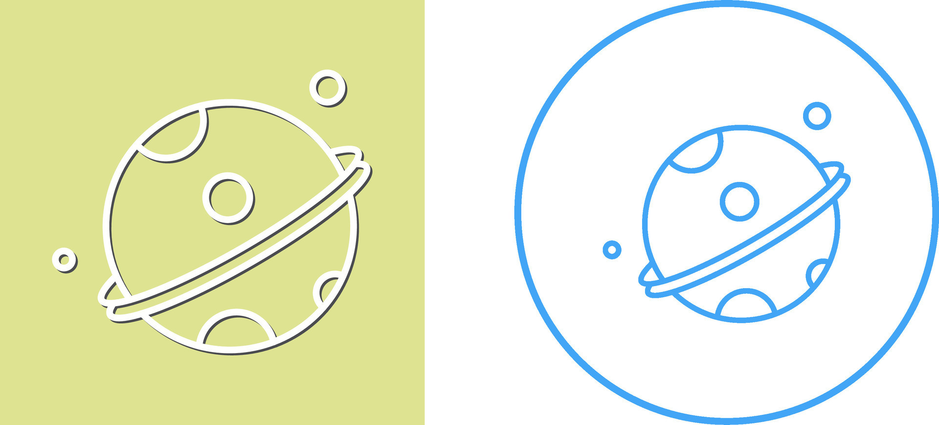 Planet Icon Design 44412707 Vector Art at Vecteezy