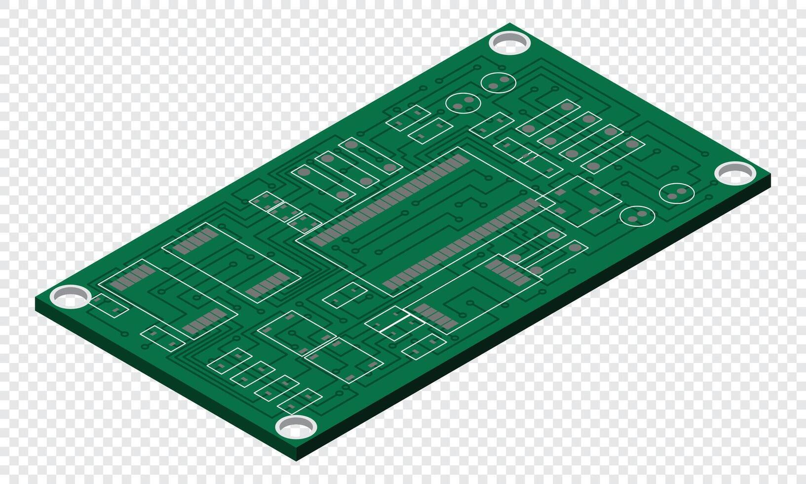 Isometric electronic board. Isometric printed circuit board. Integrated ... Isometric electronic board. Isometric printed circuit board. Integrated ...