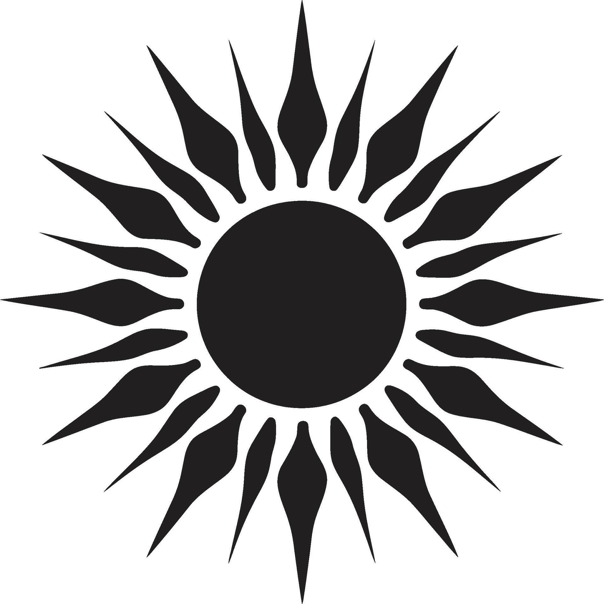 Glowing Grace Sun Symbol Aureate Allegiance Sun Logo 44414706 Vector ...