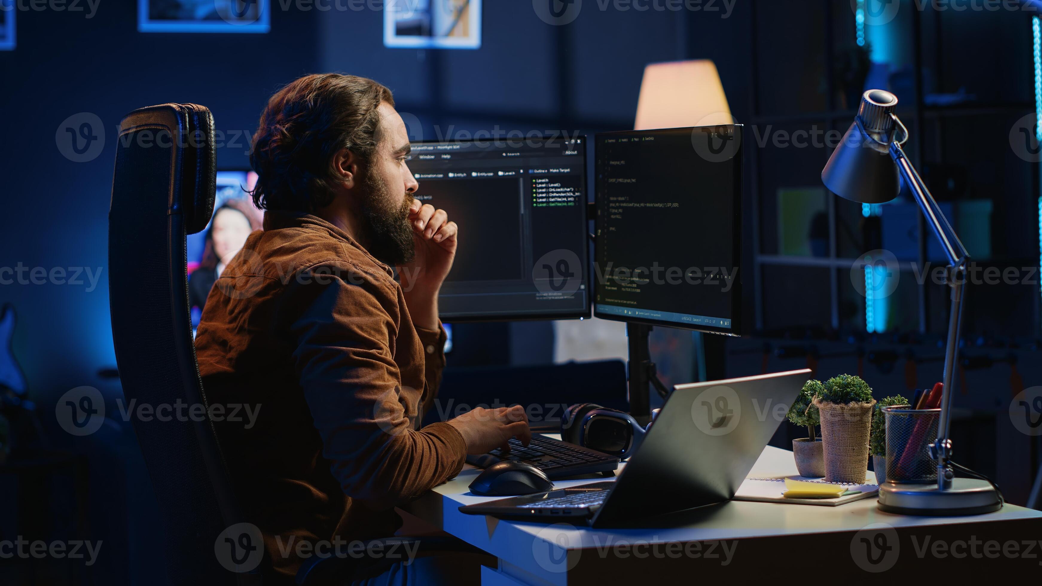 Developer Typing Code In Home Office Using Java Programming Language