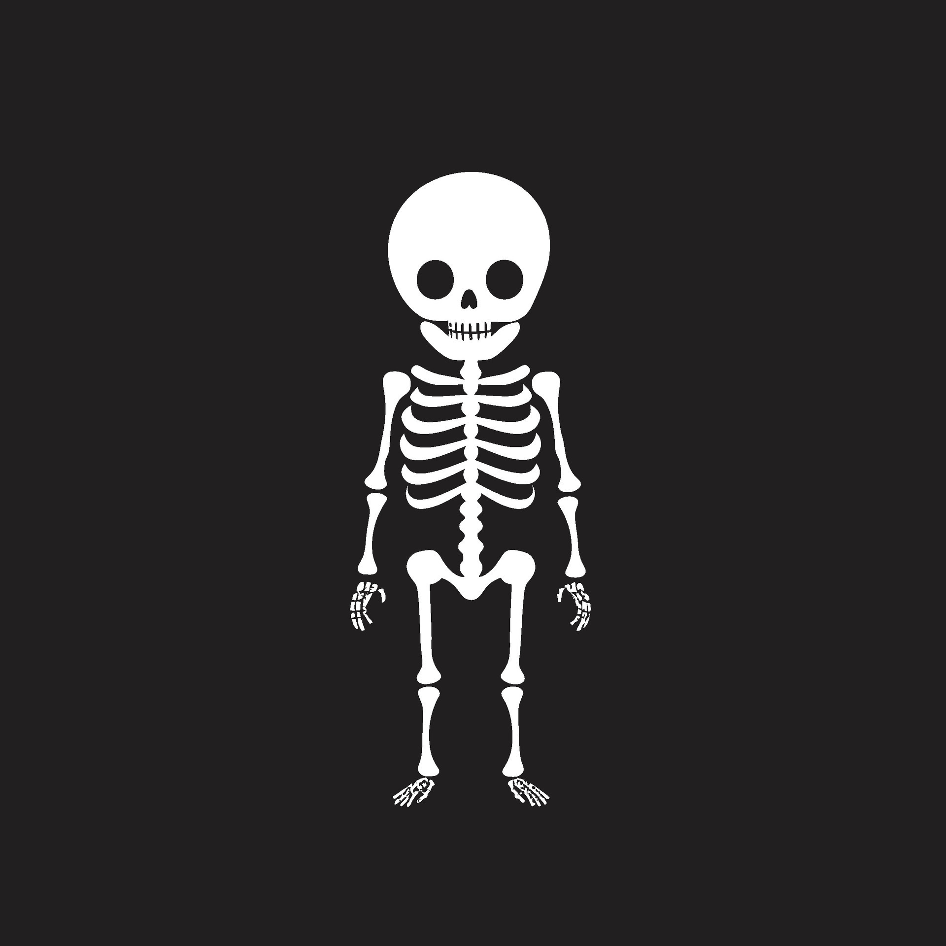 Amiable Anatomy Full Body Skeleton Delightful Skeletal Pose Cute 44433419 Vector Art At Vecteezy