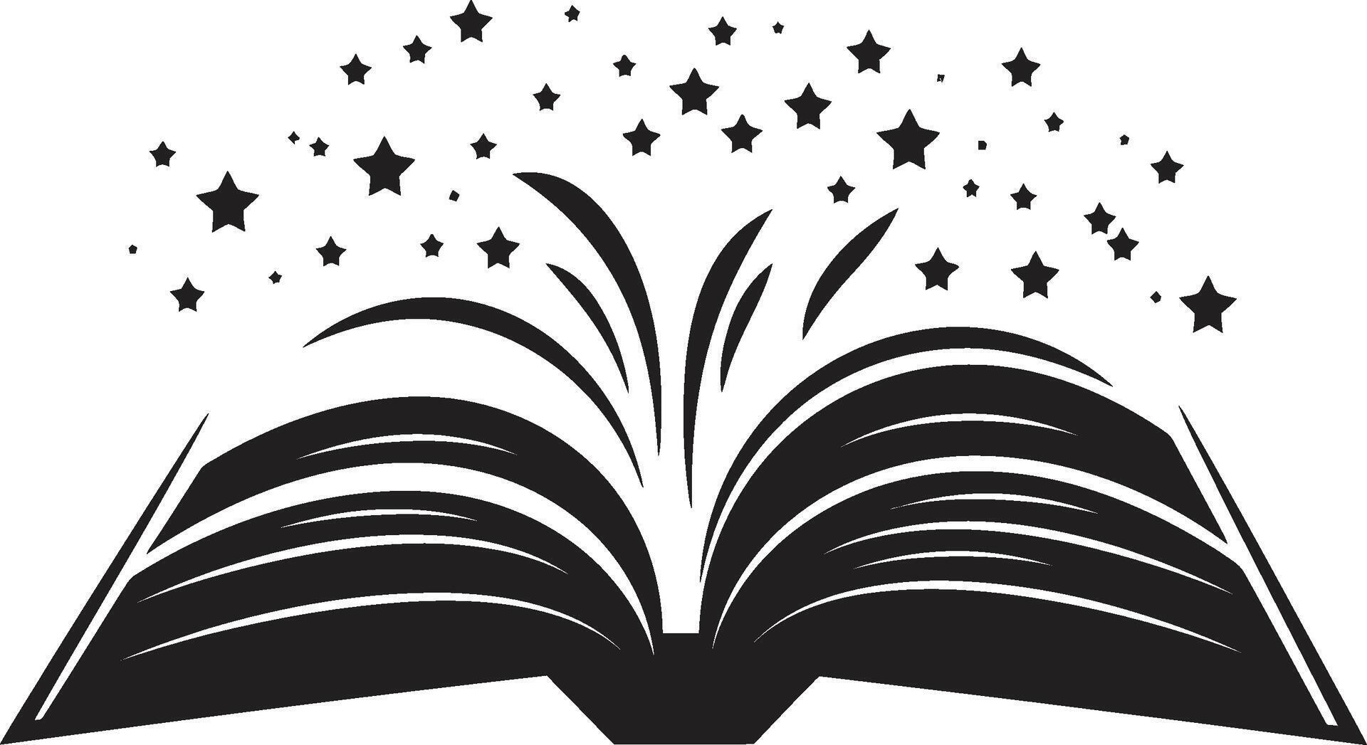 Opened Book Intricate for a Captivating Look Sleek Pages Unveiled Noir ...