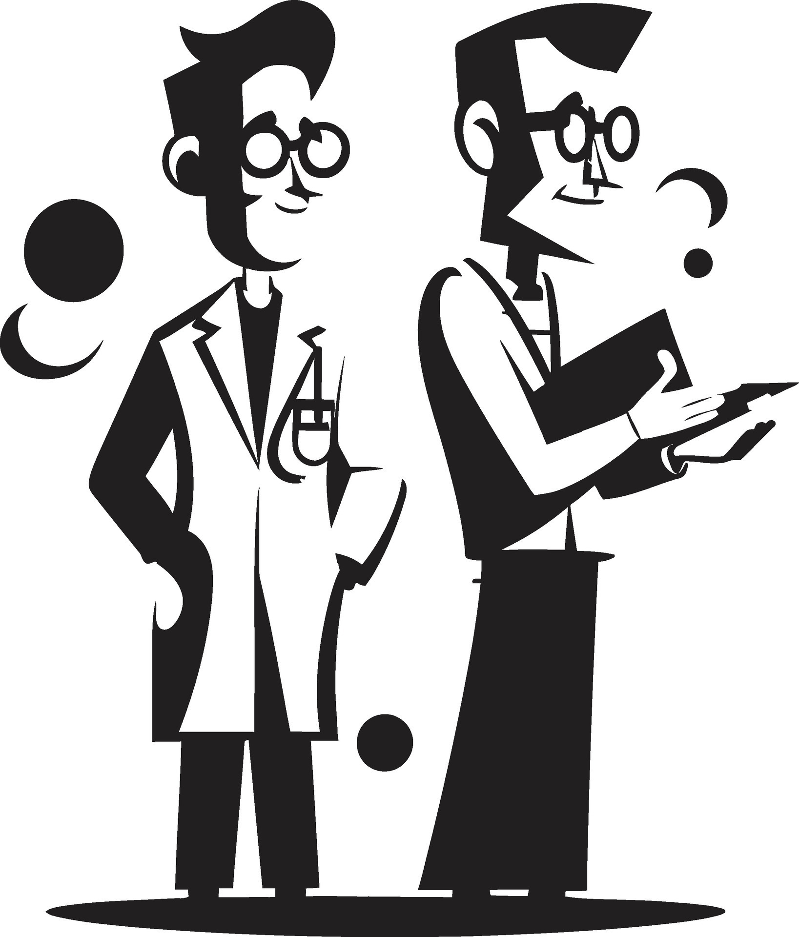 Empathetic Endeavors Doctor Patient Bonds Illustrated in Black ic Composition Compassionate ...