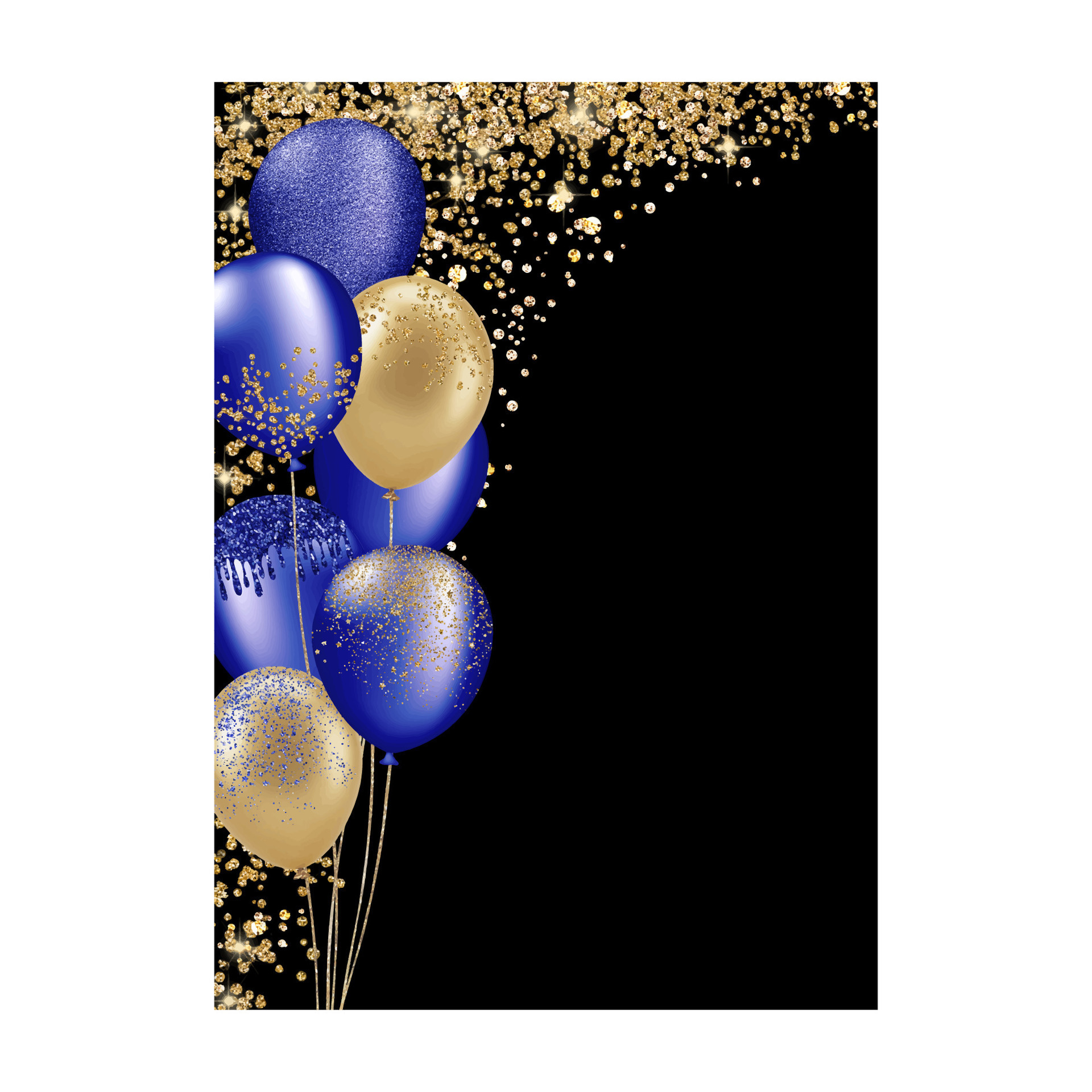 Blue Golden Frame Graduate Card 44444670 Vector Art at Vecteezy