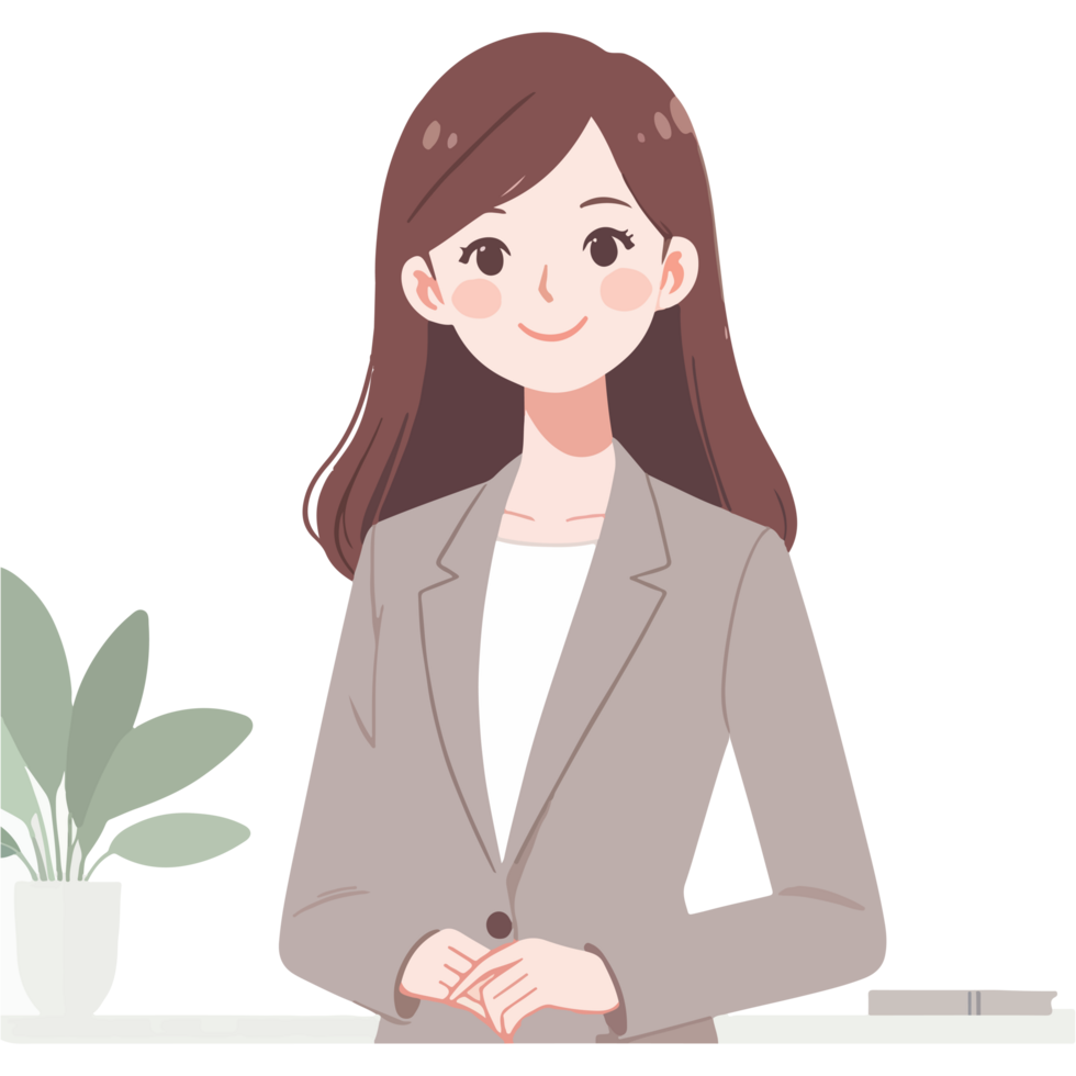 business woman illustration on transparent background 44448956 PNG