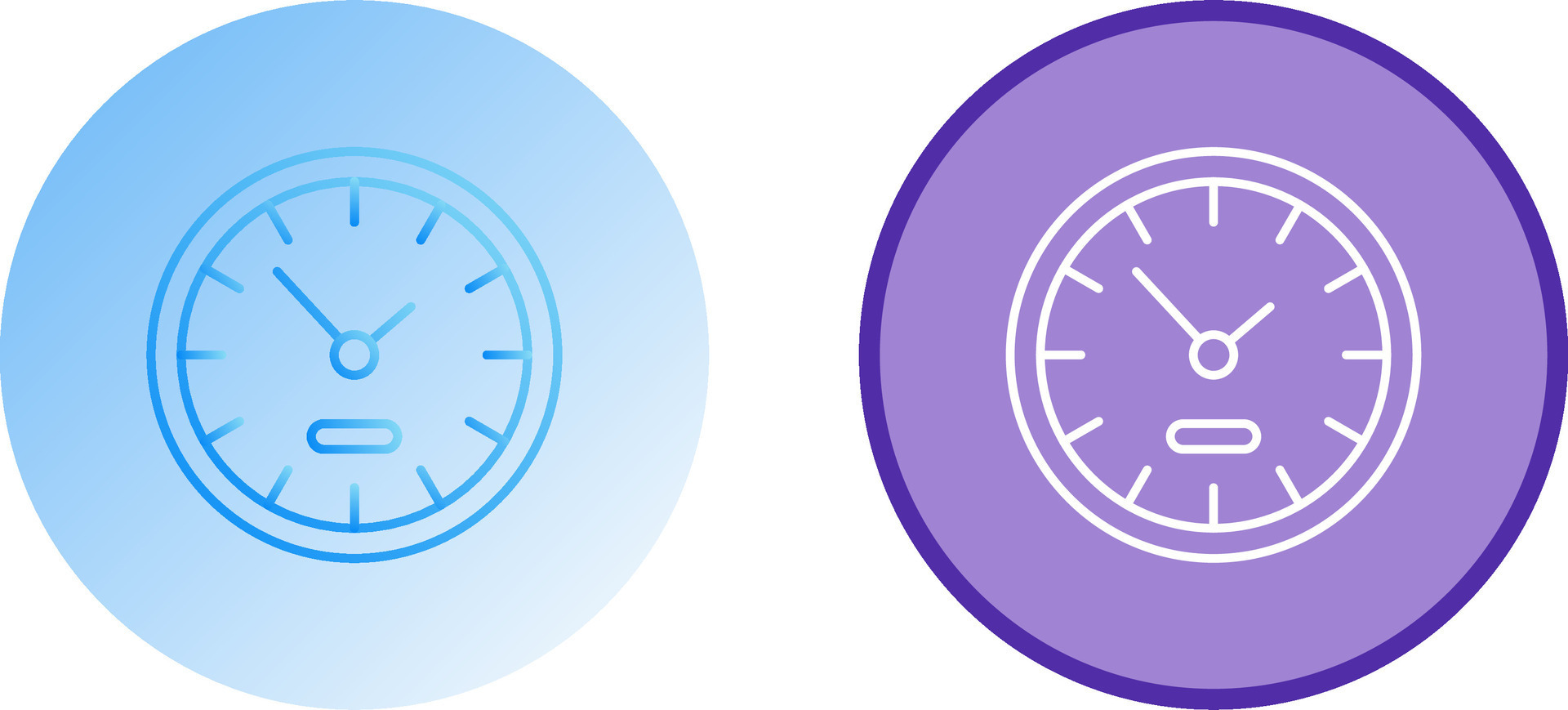 Clock Icon Design 44467250 Vector Art At Vecteezy