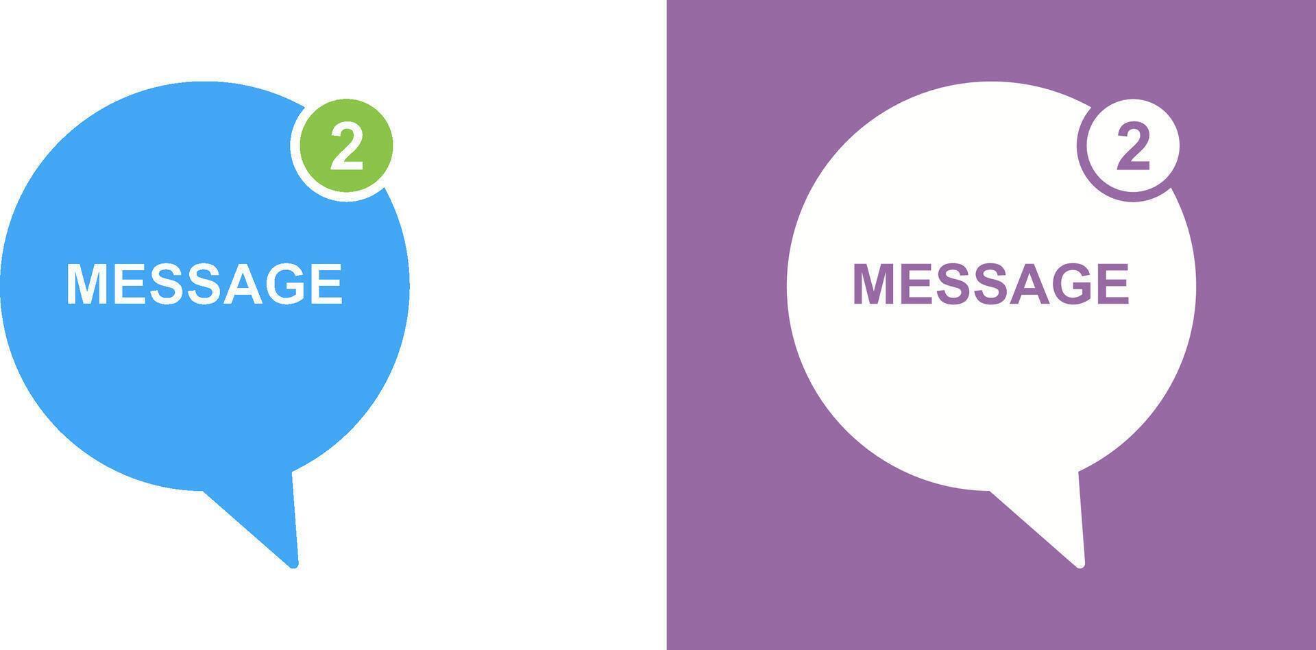 Message Bubbles Icon Design 44470218 Vector Art at Vecteezy