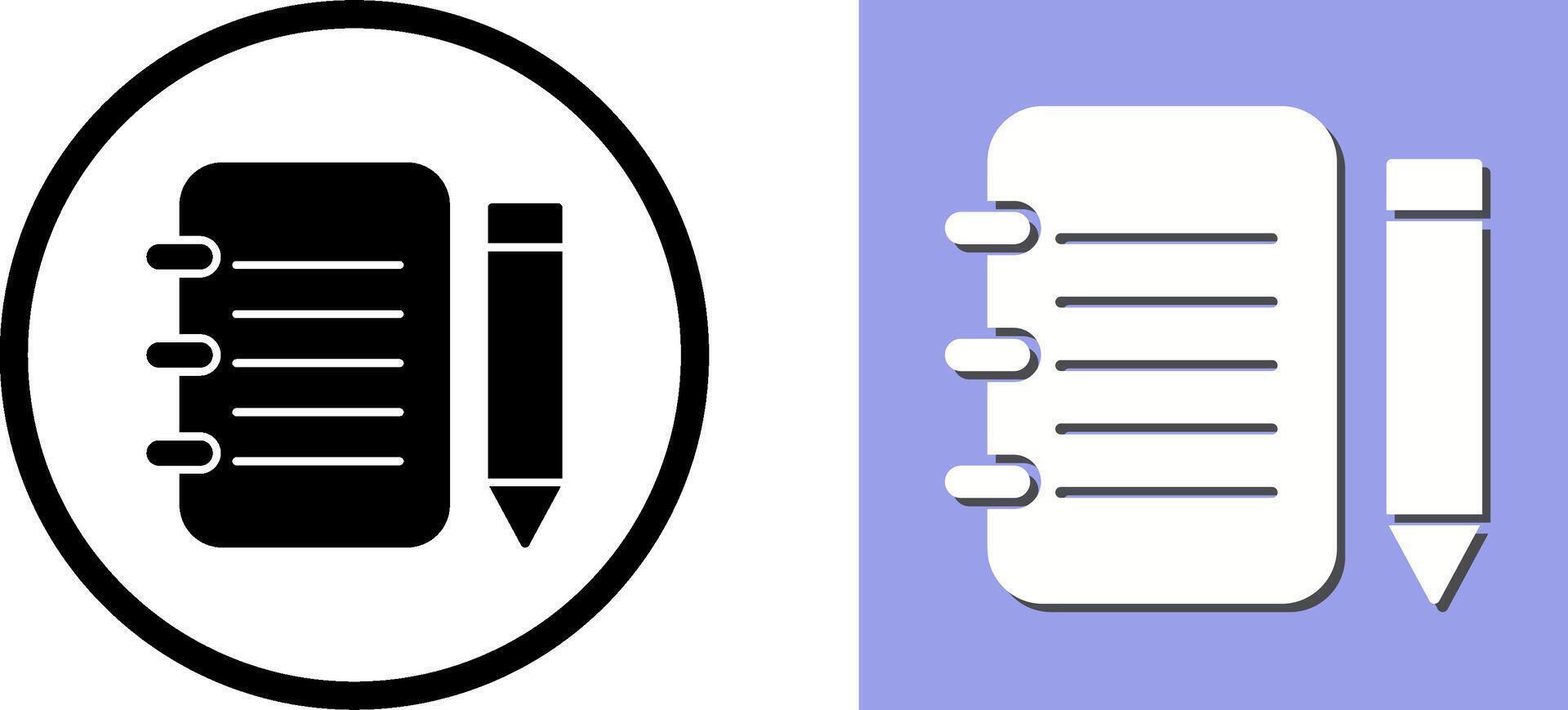 Unique Notepad Icon Design 44483166 Vector Art At Vecteezy